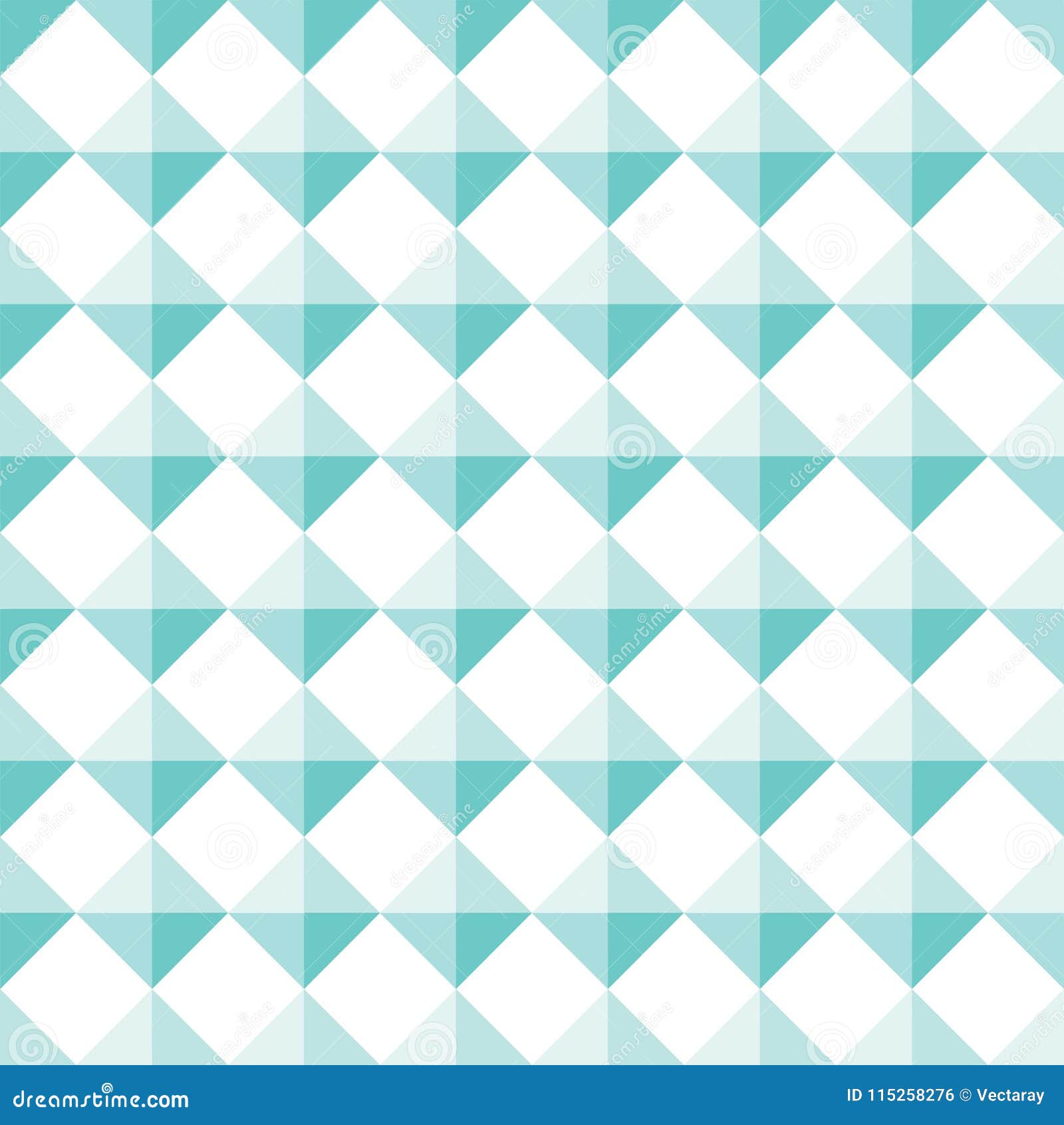 Seamless Turquoise Diamond Shape Stud Pattern Background Stock Vector ...