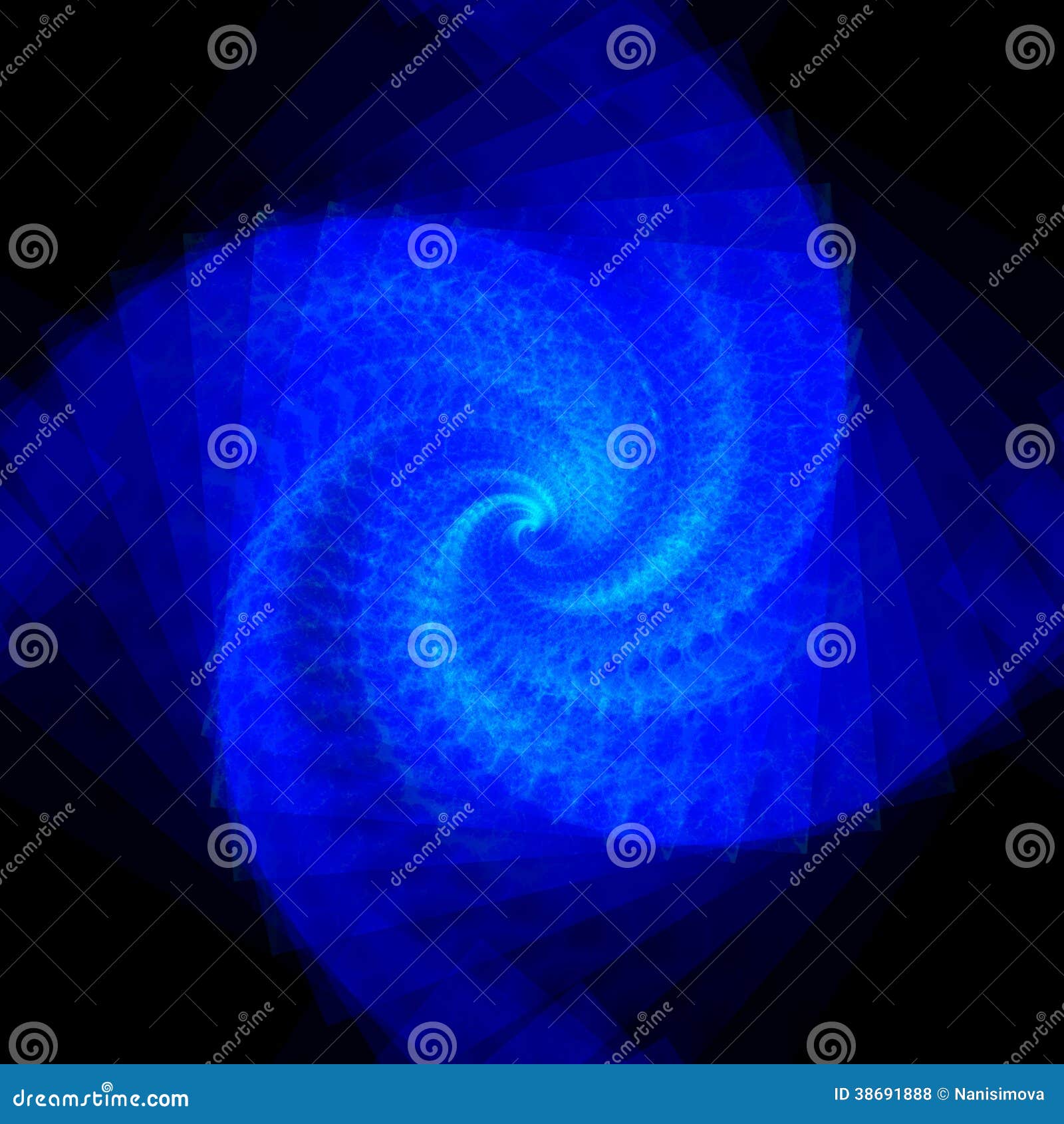 Seamless Twirl Background Blue Stock Illustration - Illustration of ...