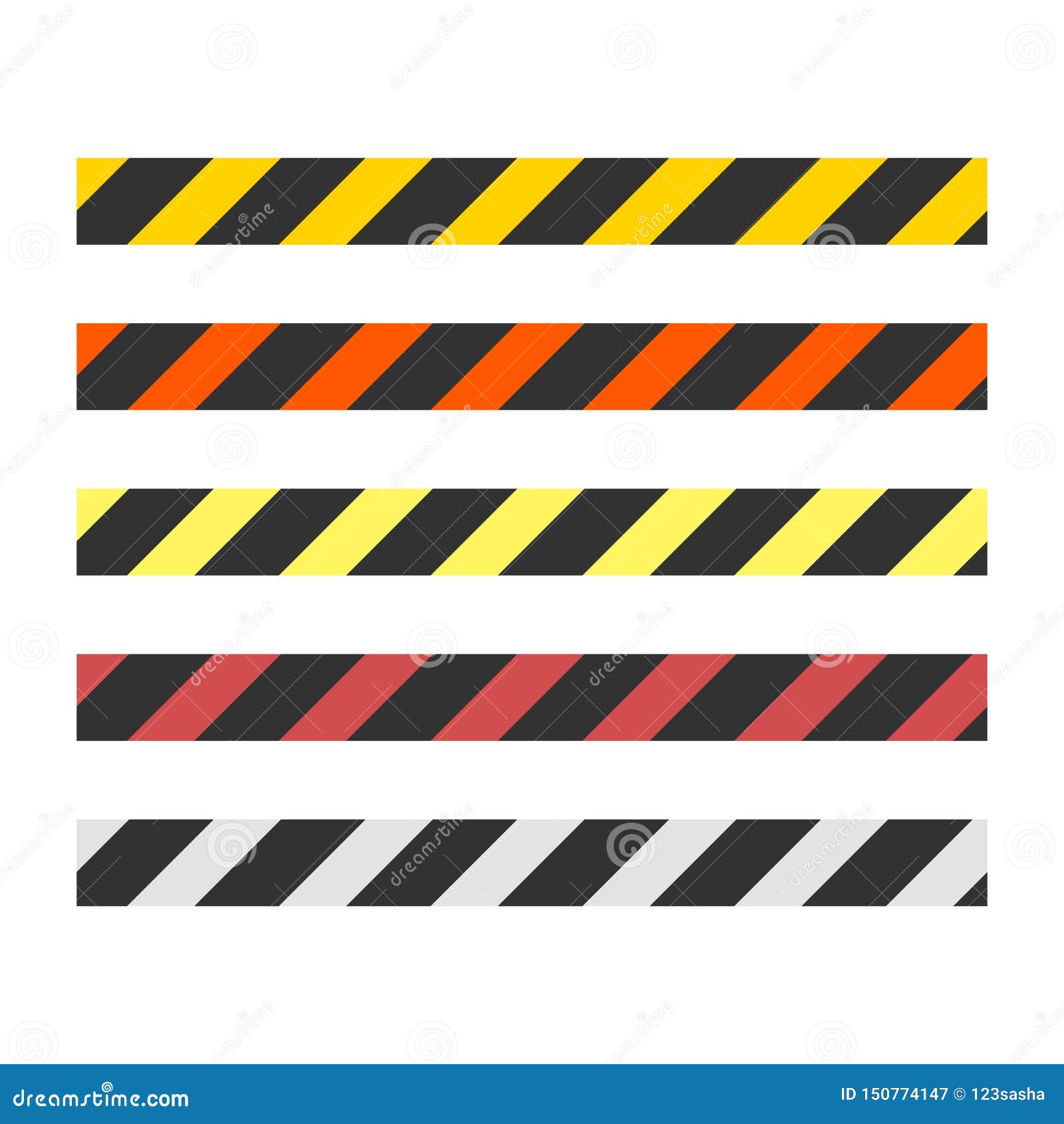 Seamless Two Color Lines Set - Vector Stock Vector - Illustration of ...