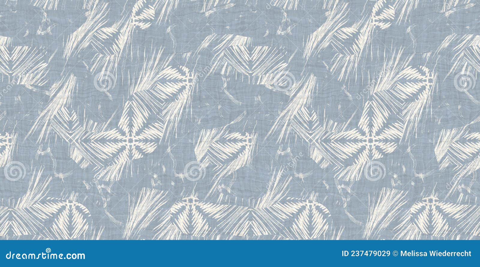 Seamless Two Tone Hand Drawn Brushed Effect Pattern Border Swatch Stock ...