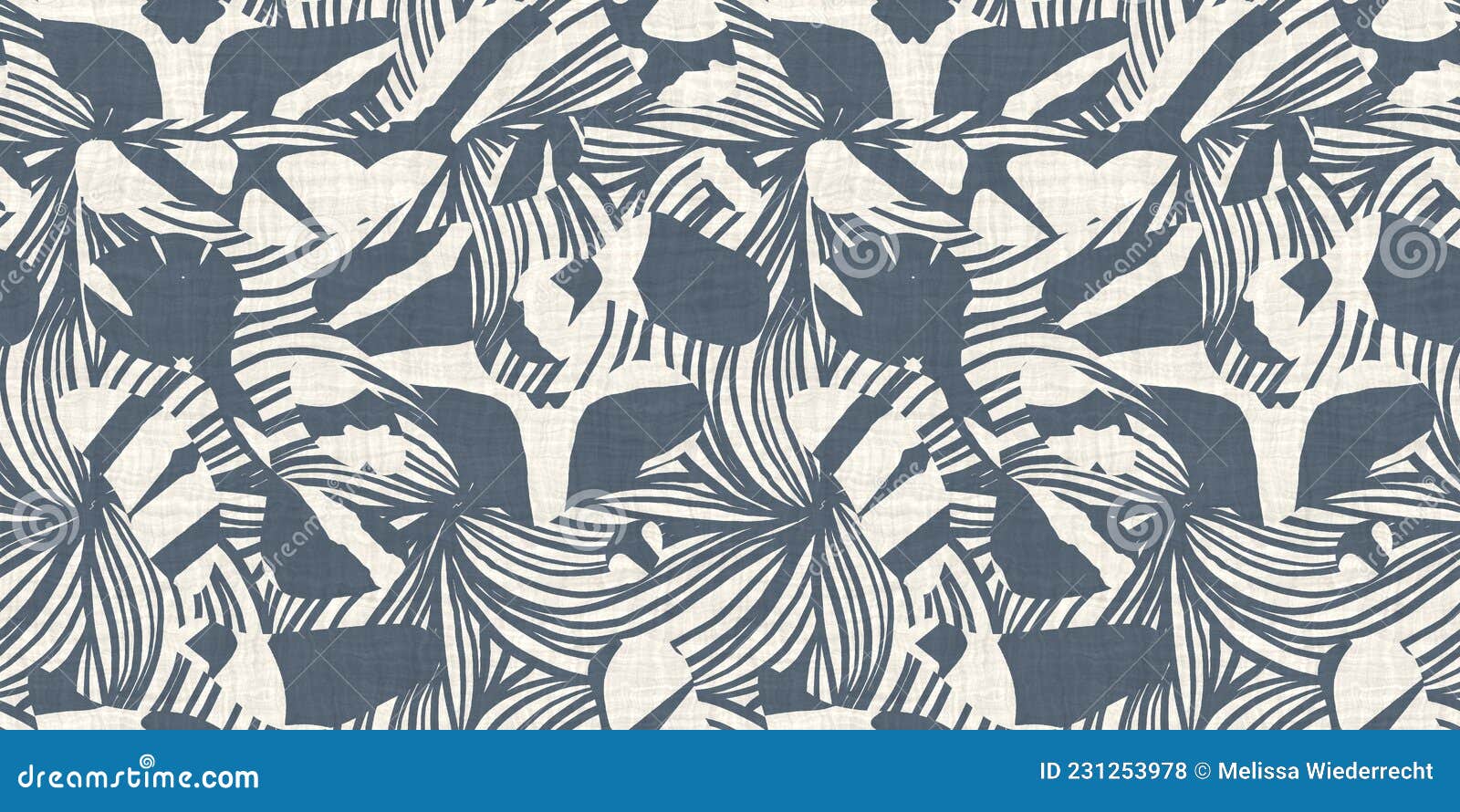 Seamless Two Tone Hand Drawn Brushed Effect Pattern Border Swatch Stock ...