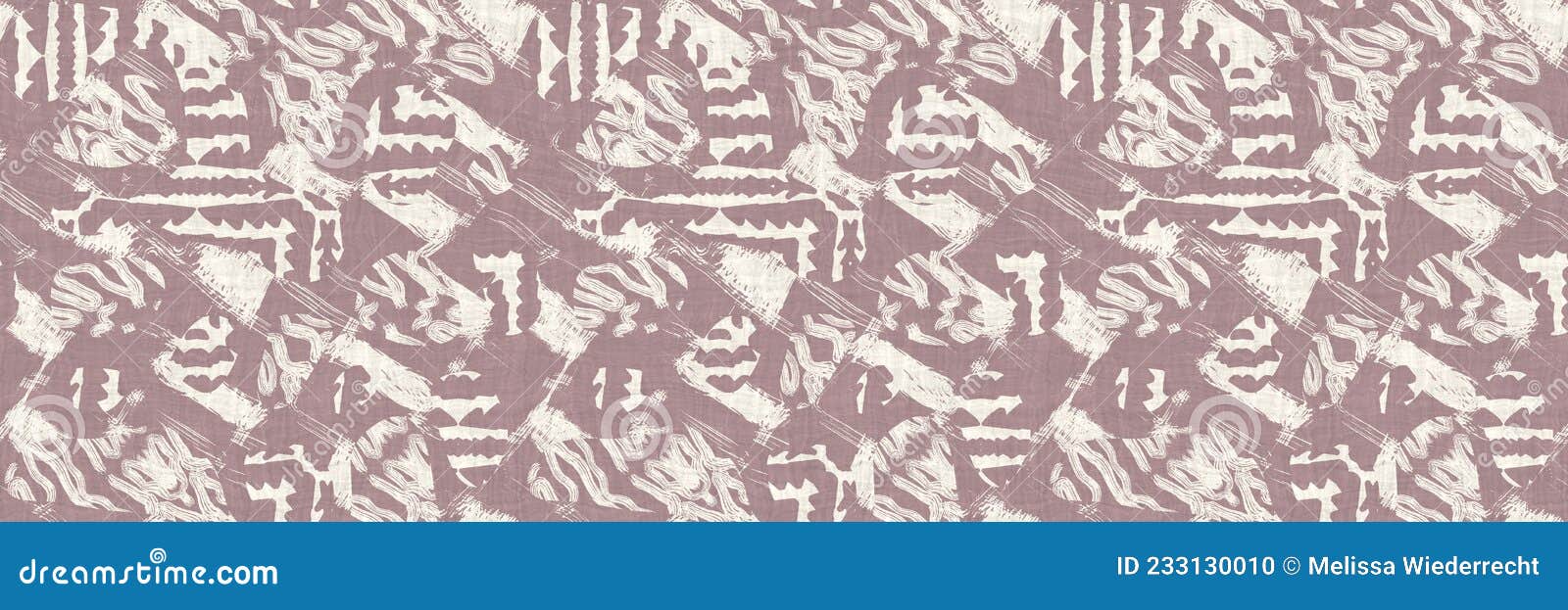 Seamless Two Tone Hand Drawn Brushed Effect Pattern Border Swatch Stock ...