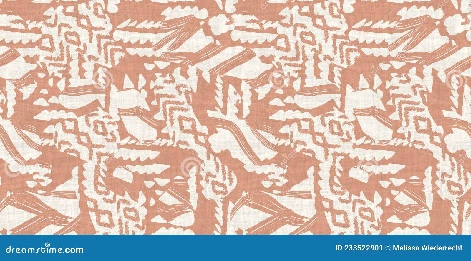 Seamless Two Tone Hand Drawn Brushed Effect Pattern Border Swatch Stock ...