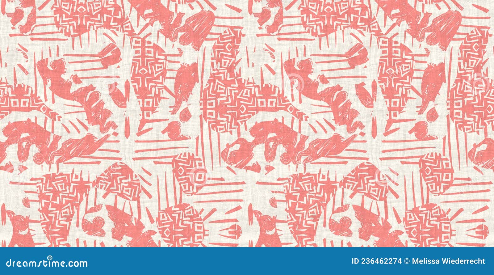 Seamless Two Tone Hand Drawn Brushed Effect Pattern Border Swatch Stock ...