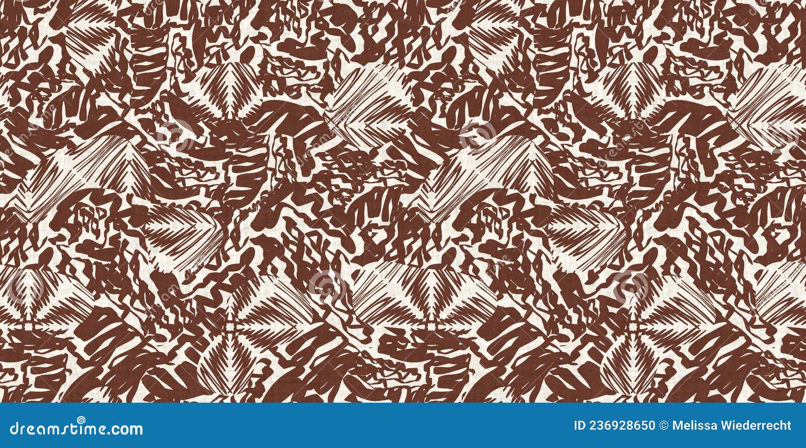 Seamless Two Tone Hand Drawn Brushed Effect Pattern Border Swatch Stock ...