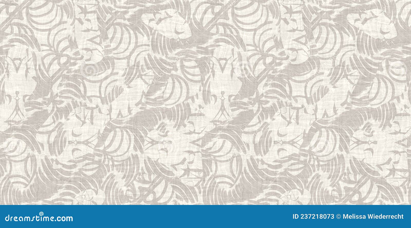 Seamless Two Tone Hand Drawn Brushed Effect Pattern Border Swatch Stock ...