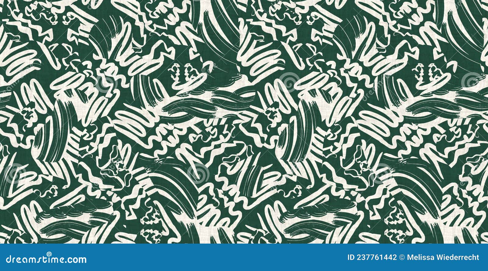 Seamless Two Tone Hand Drawn Brushed Effect Pattern Border Swatch Stock ...