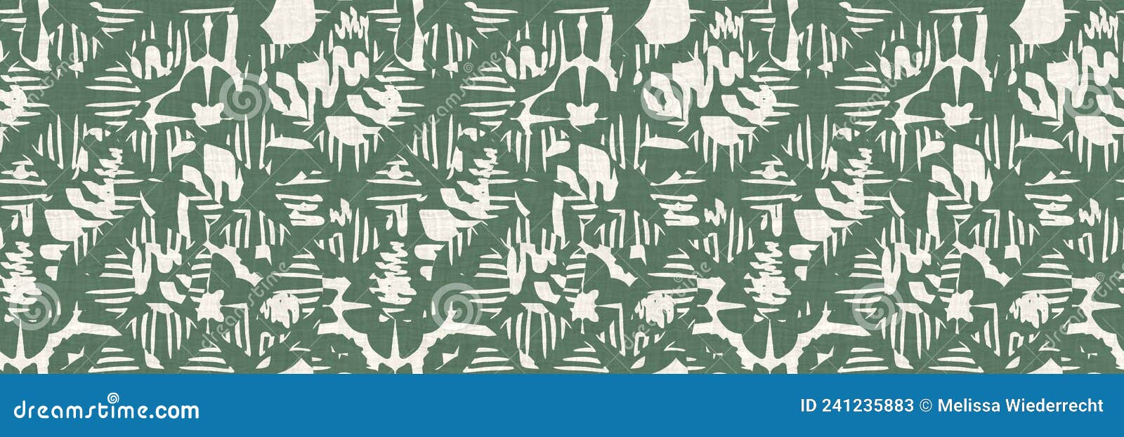 Seamless Two Tone Hand Drawn Brushed Effect Pattern Border Swatch Stock ...