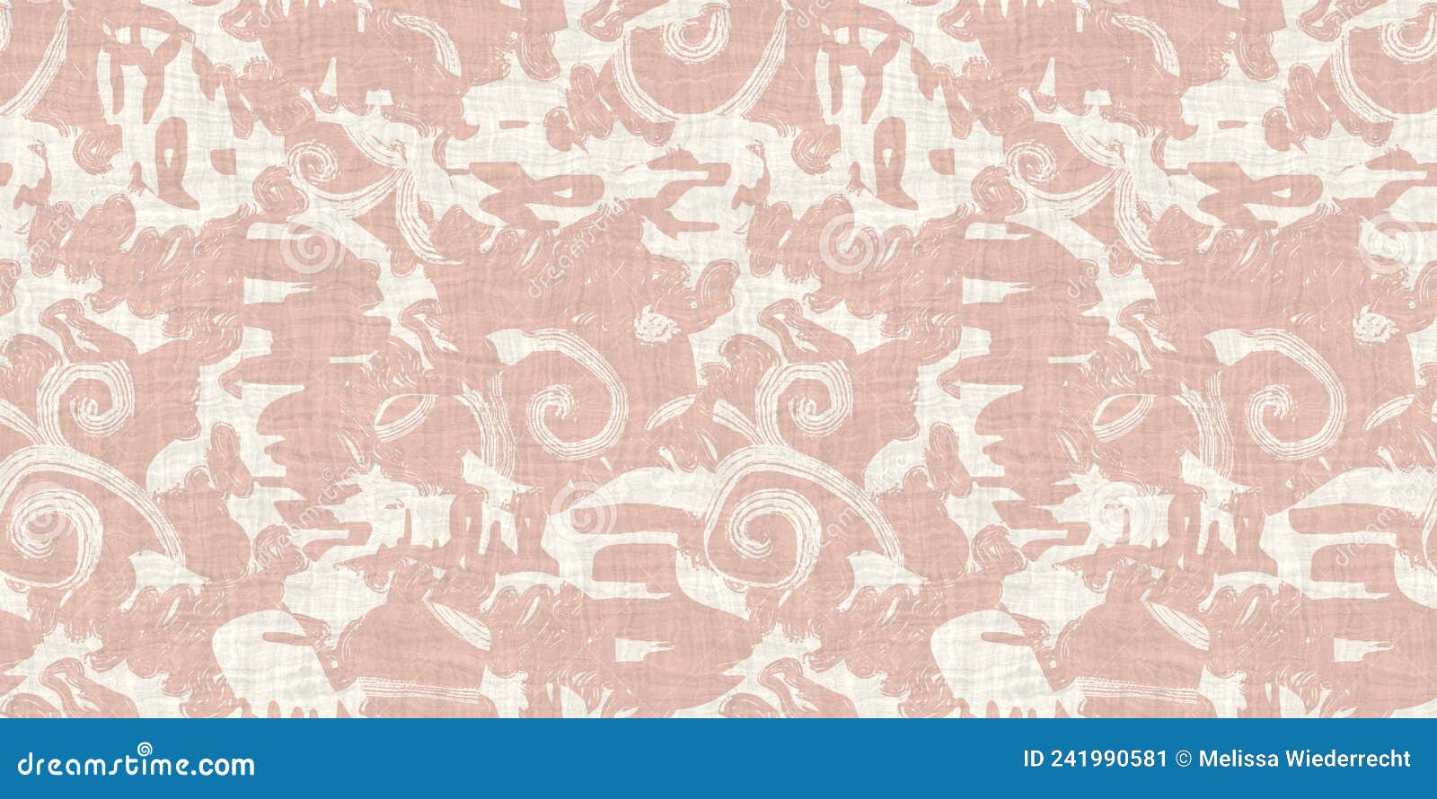 Seamless Two Tone Hand Drawn Brushed Effect Pattern Border Swatch Stock ...
