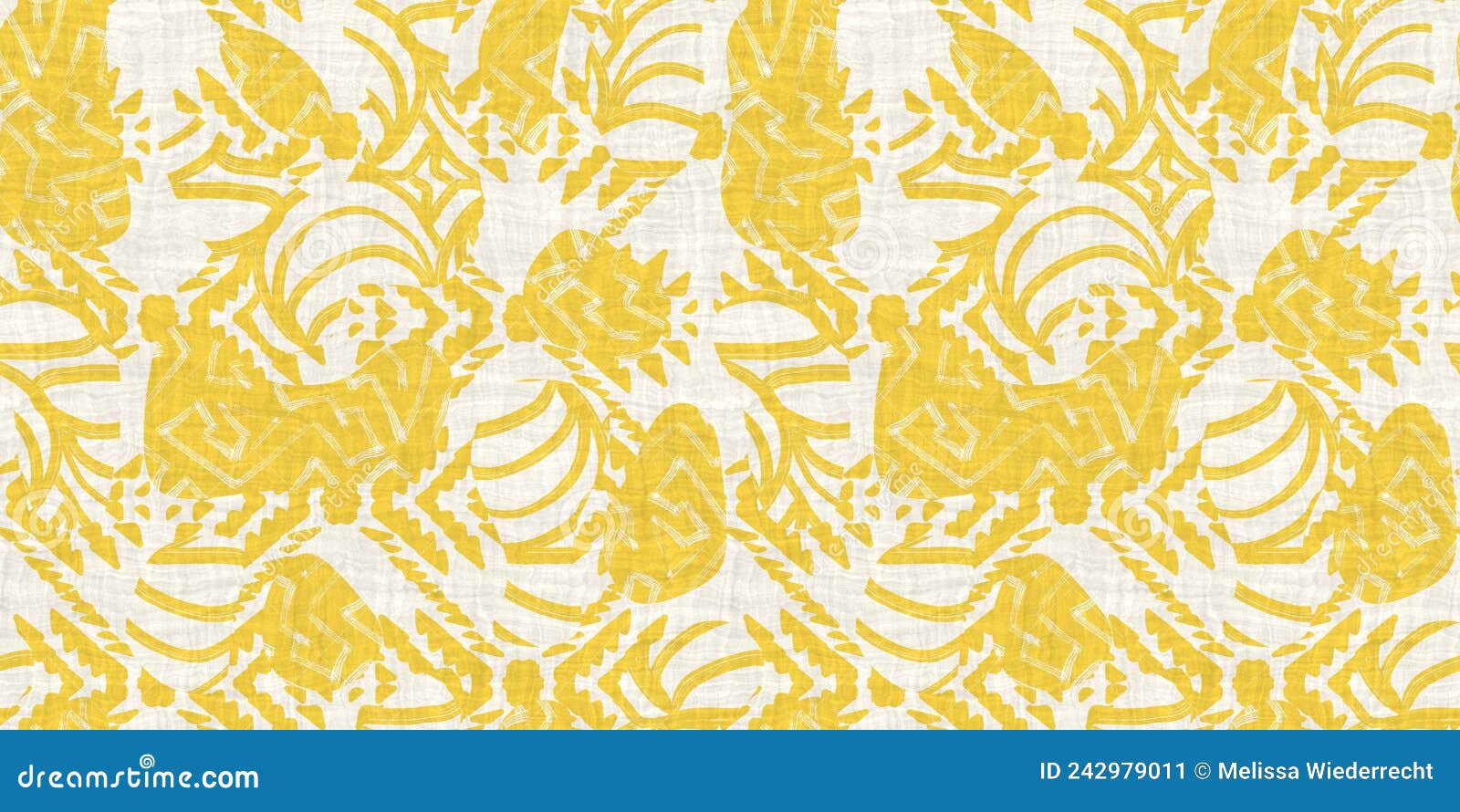 Seamless Two Tone Hand Drawn Brushed Effect Pattern Border Swatch Stock ...
