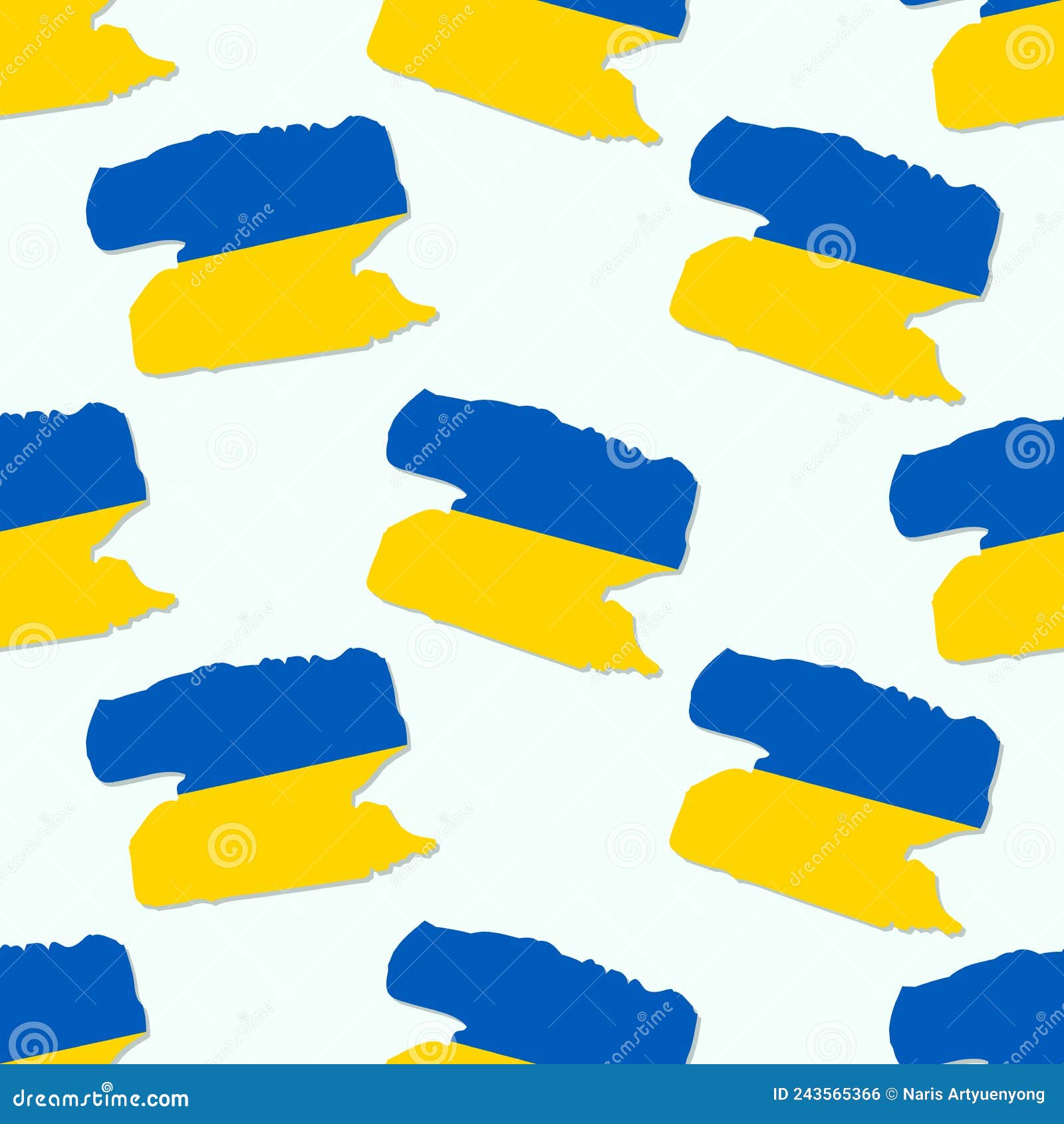 Seamless Ukraine Flag Pattern Stock Vector - Illustration of national ...