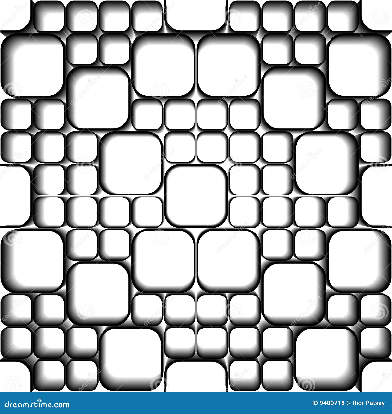 Seamless uncolored pattern stock vector. Illustration of retro - 9400718