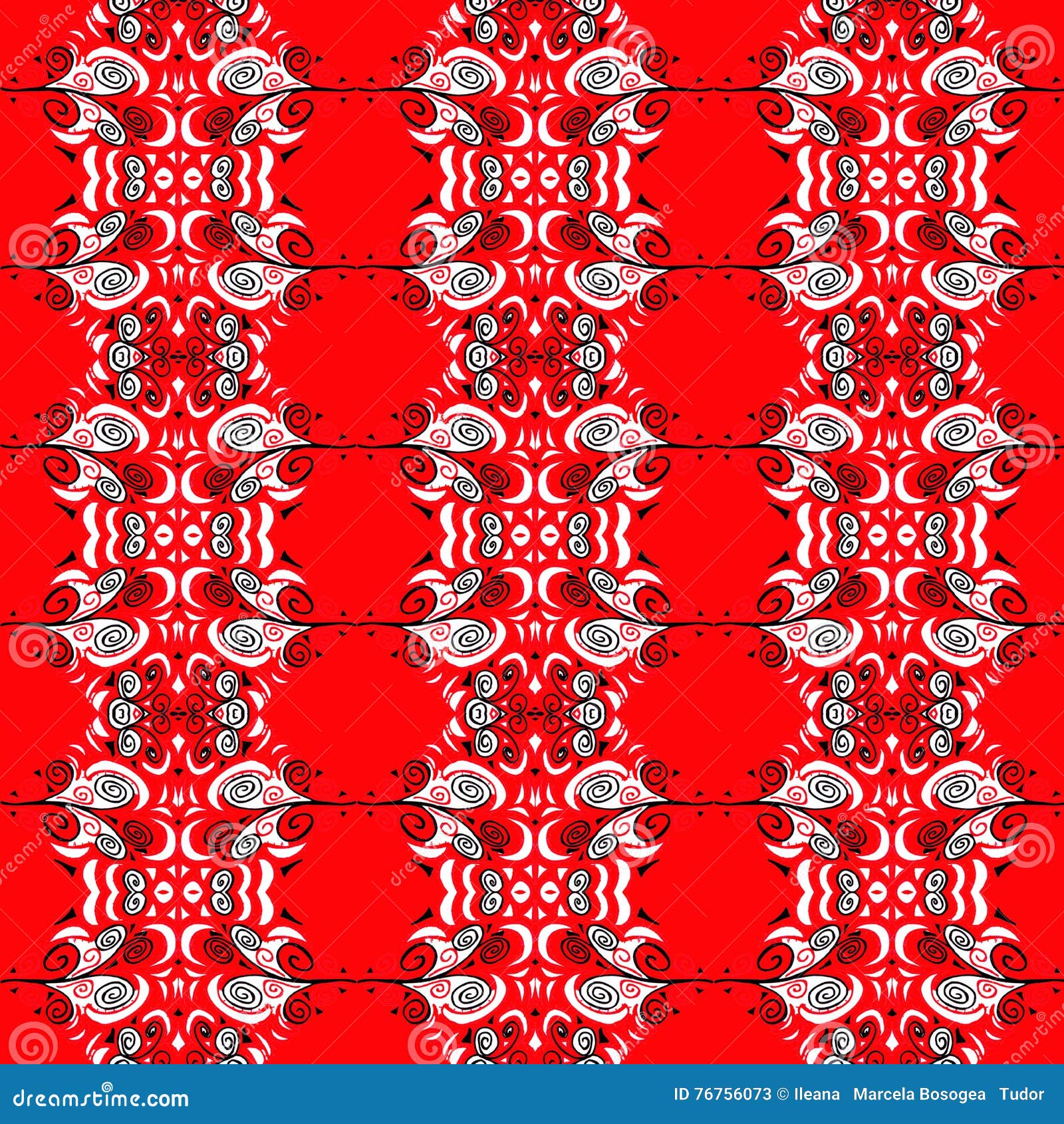 Seamless, Unique, Abstract Pattern Stock Illustration - Illustration of ...