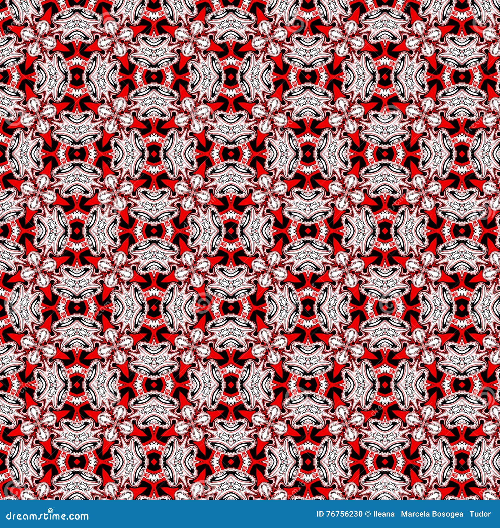 Seamless, Unique, Abstract Pattern Stock Illustration - Illustration of ...