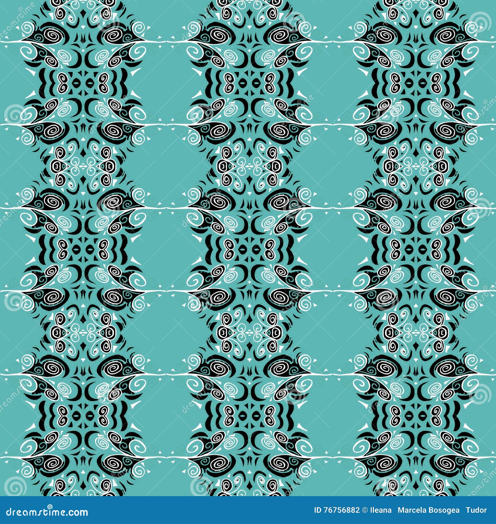 Seamless, Unique, Abstract Pattern Stock Illustration - Illustration of ...