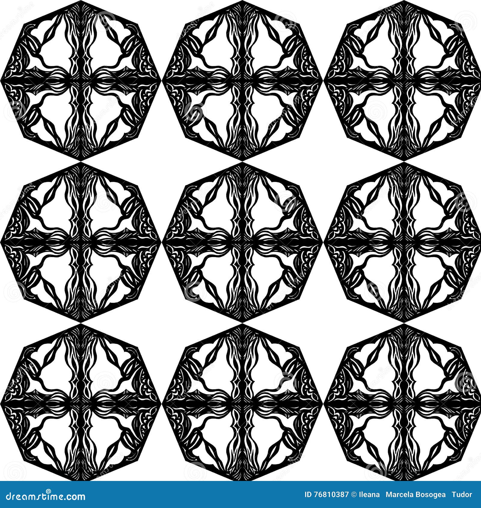 Seamless, Unique, Abstract Pattern Stock Illustration - Illustration of ...