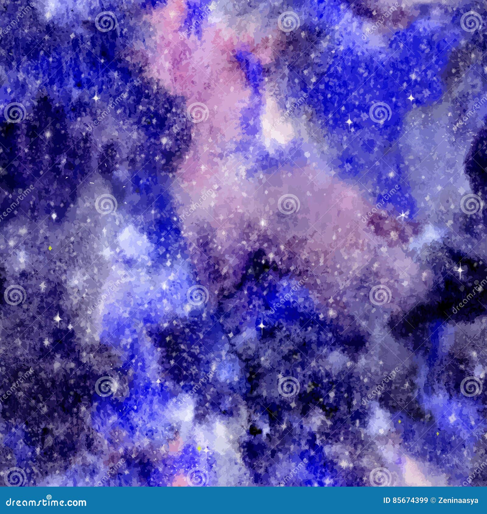 Seamless universe pattern stock vector. Illustration of milky - 85674399