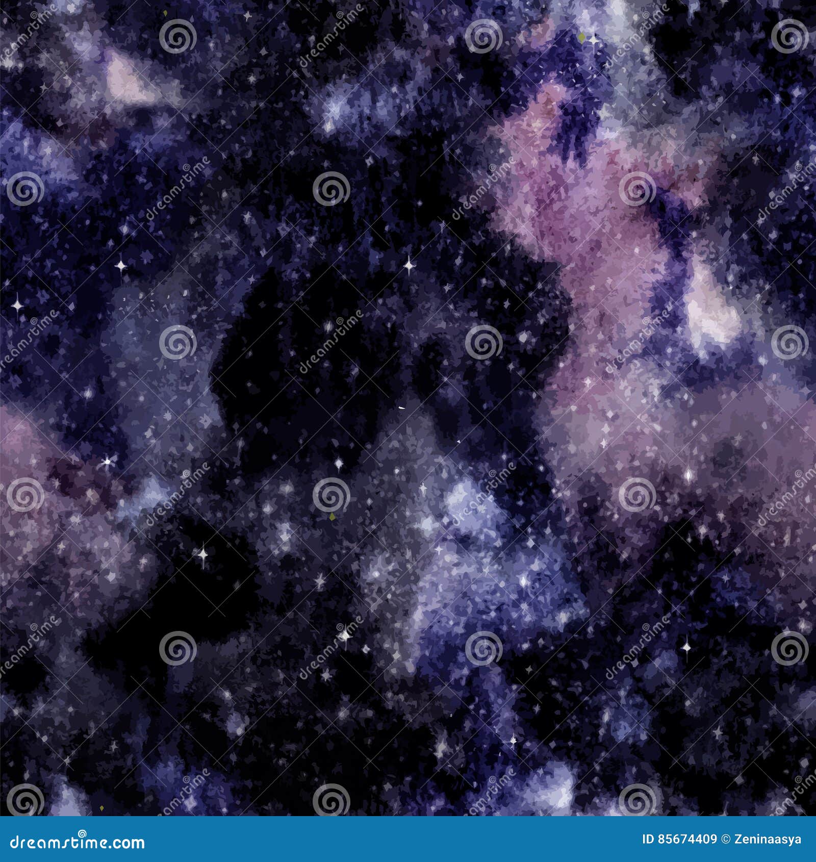 Seamless universe pattern stock vector. Illustration of print - 85674409