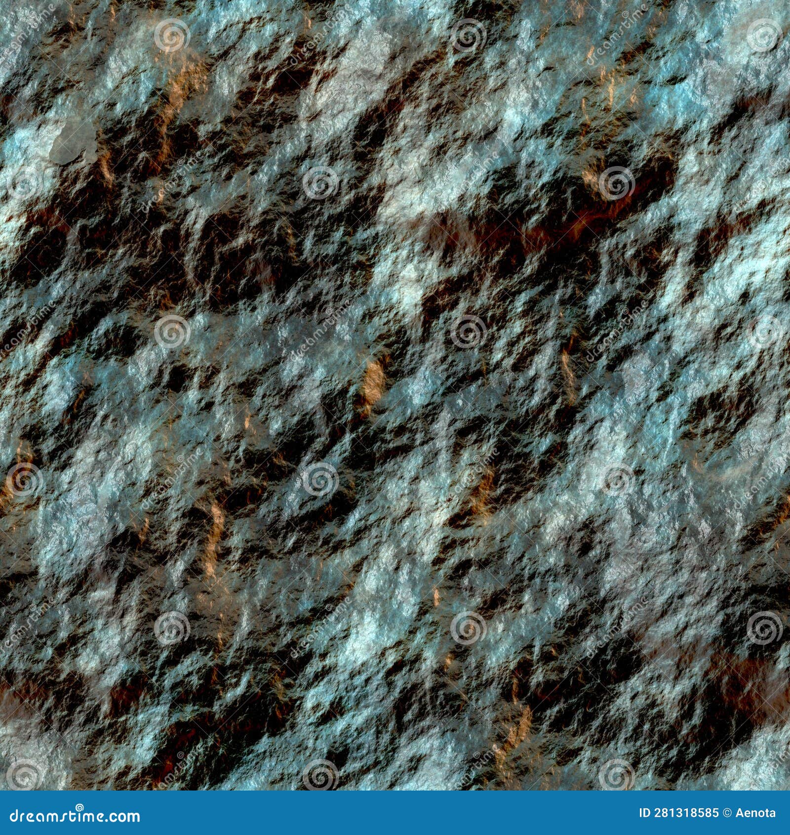 Seamless Untreated Granite Pattern Stock Illustration - Illustration of ...