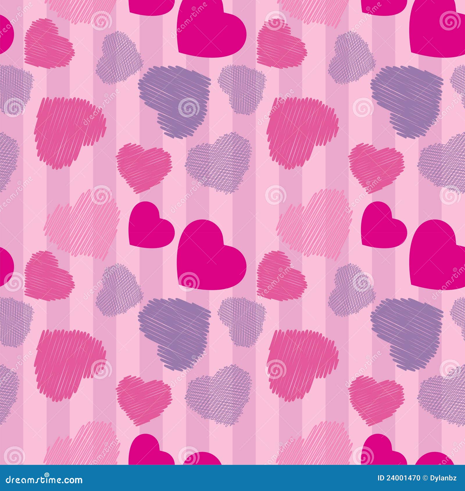 Seamless Valentine Background Stock Vector - Illustration of paper ...