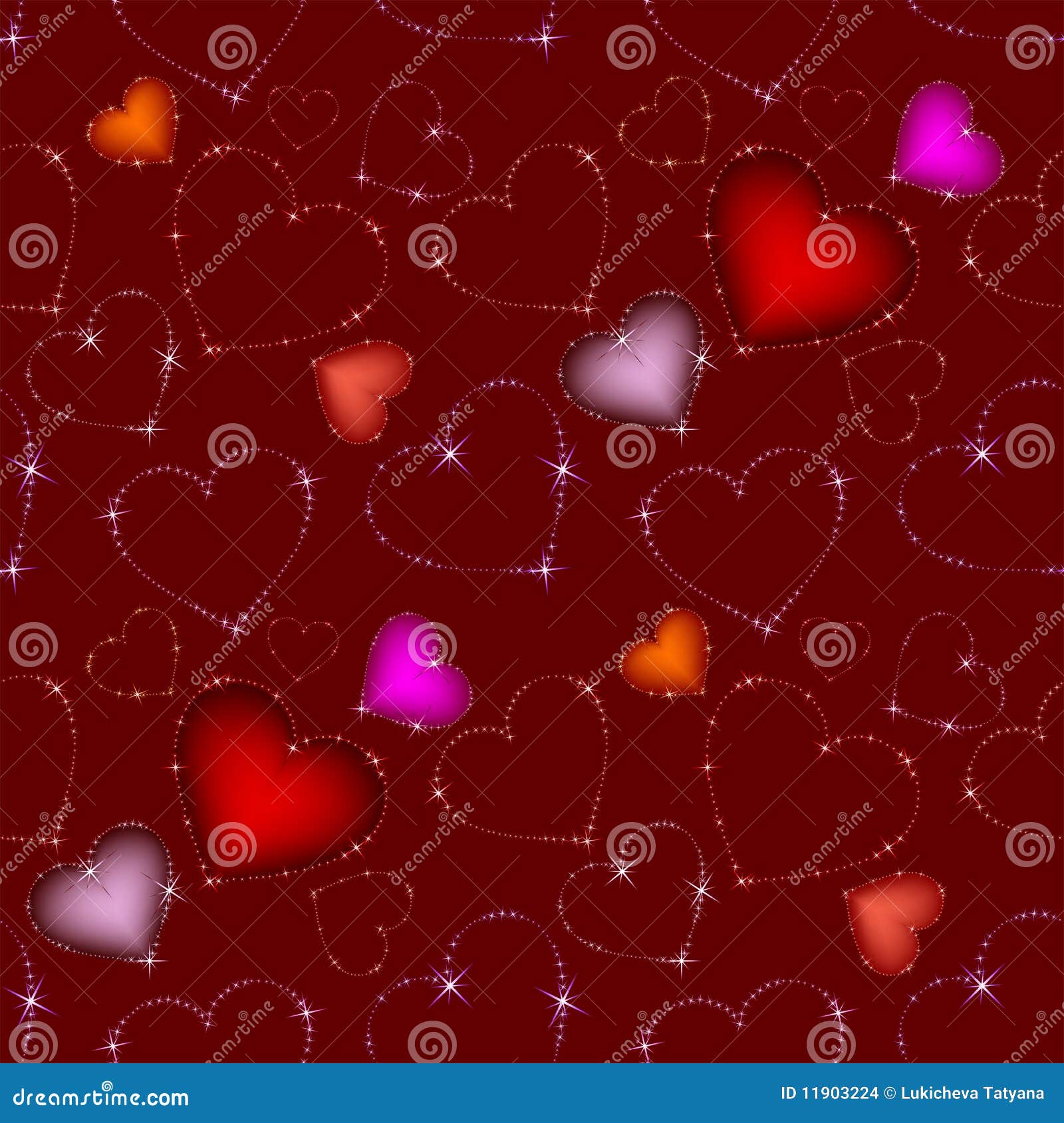 Seamless valentine pattern stock illustration. Illustration of graphic ...