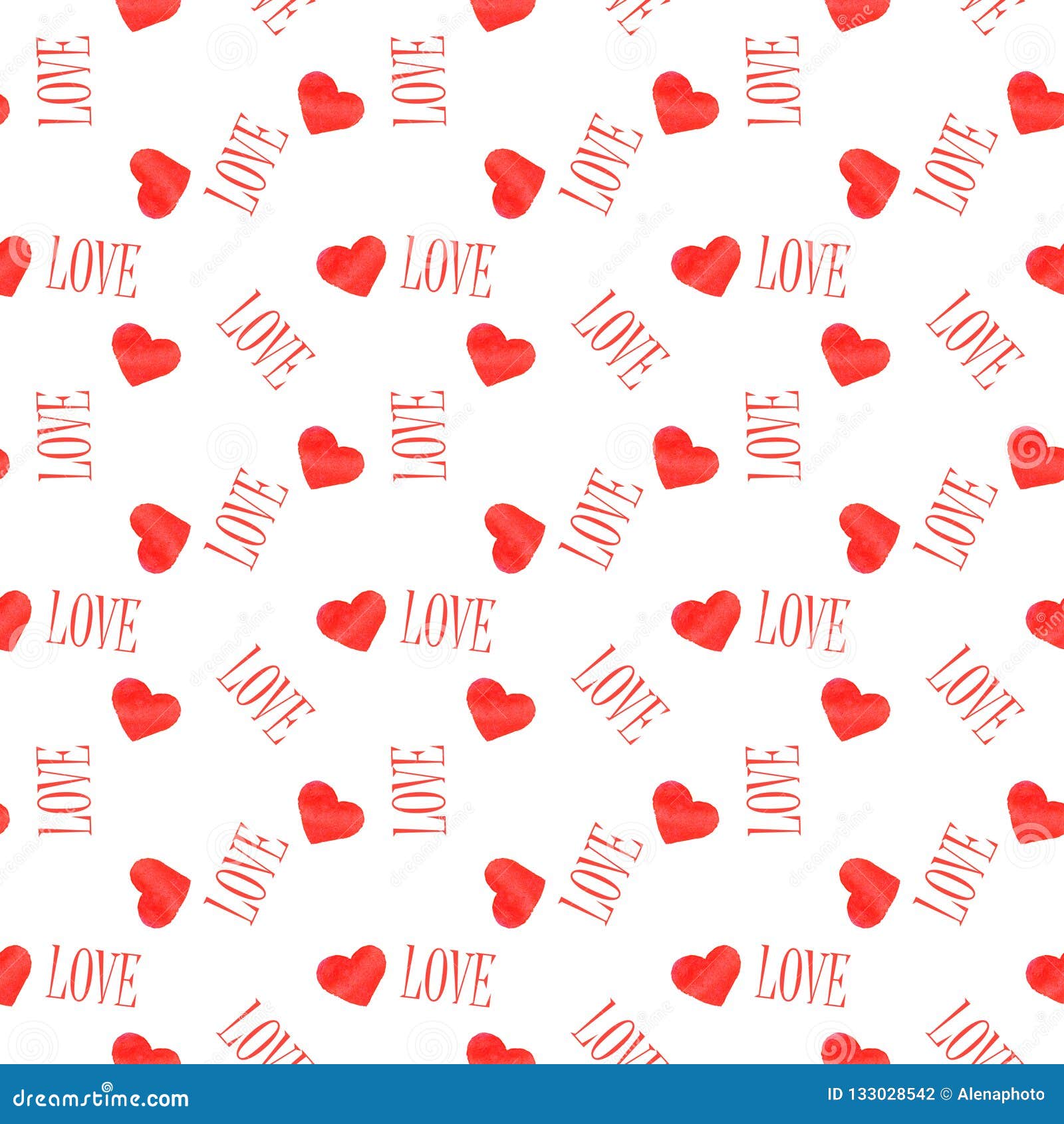 Seamless Valentine`s Day Background. Stock Photo - Image of design ...