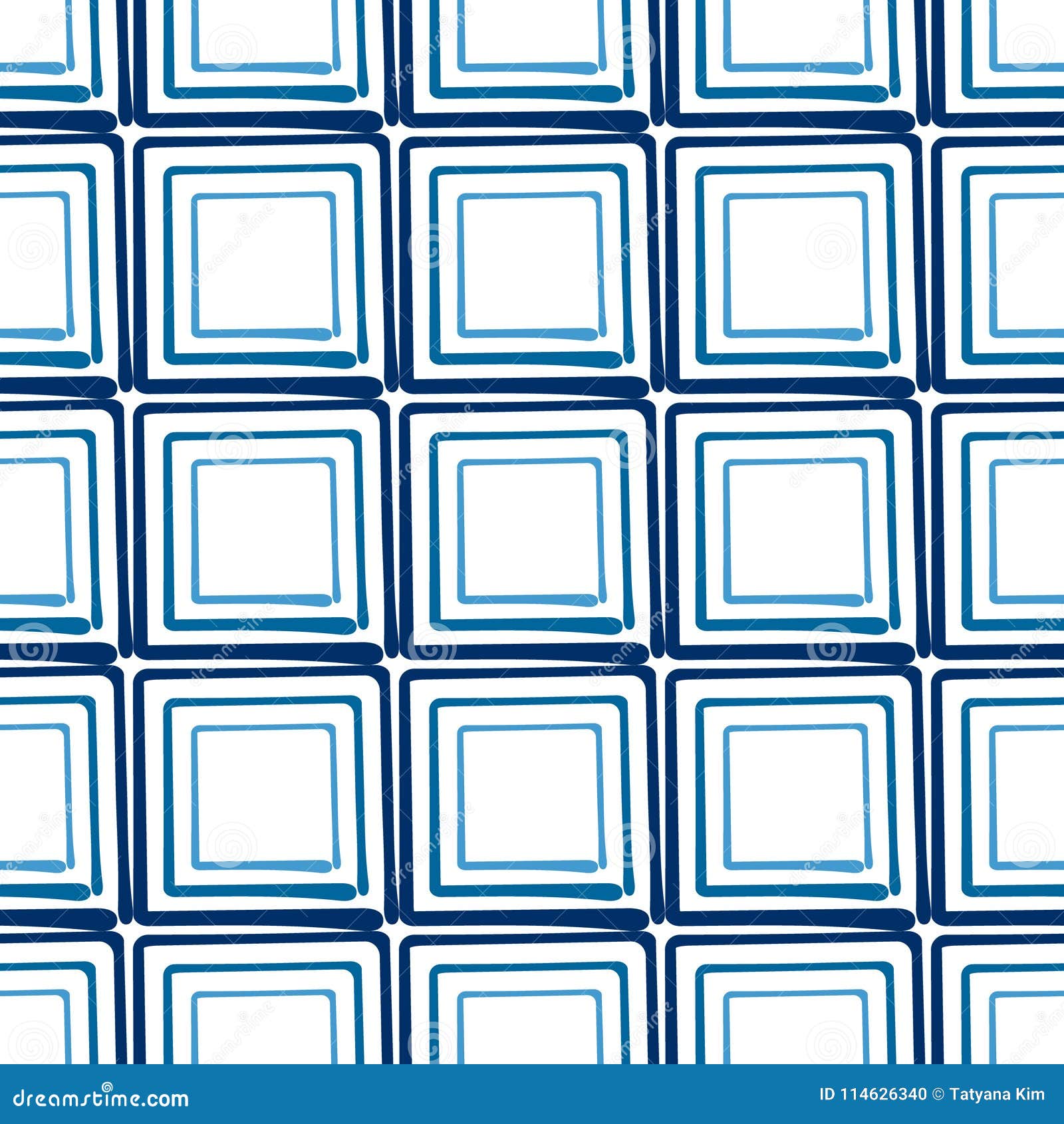 Seamless Vector Abstract Background Hand Drawn Squares Stock Vector ...