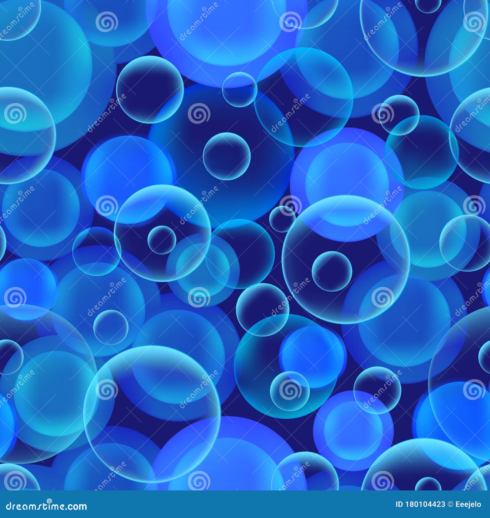 Seamless Vector Abstract Background of Transparent and Blue Stylized ...