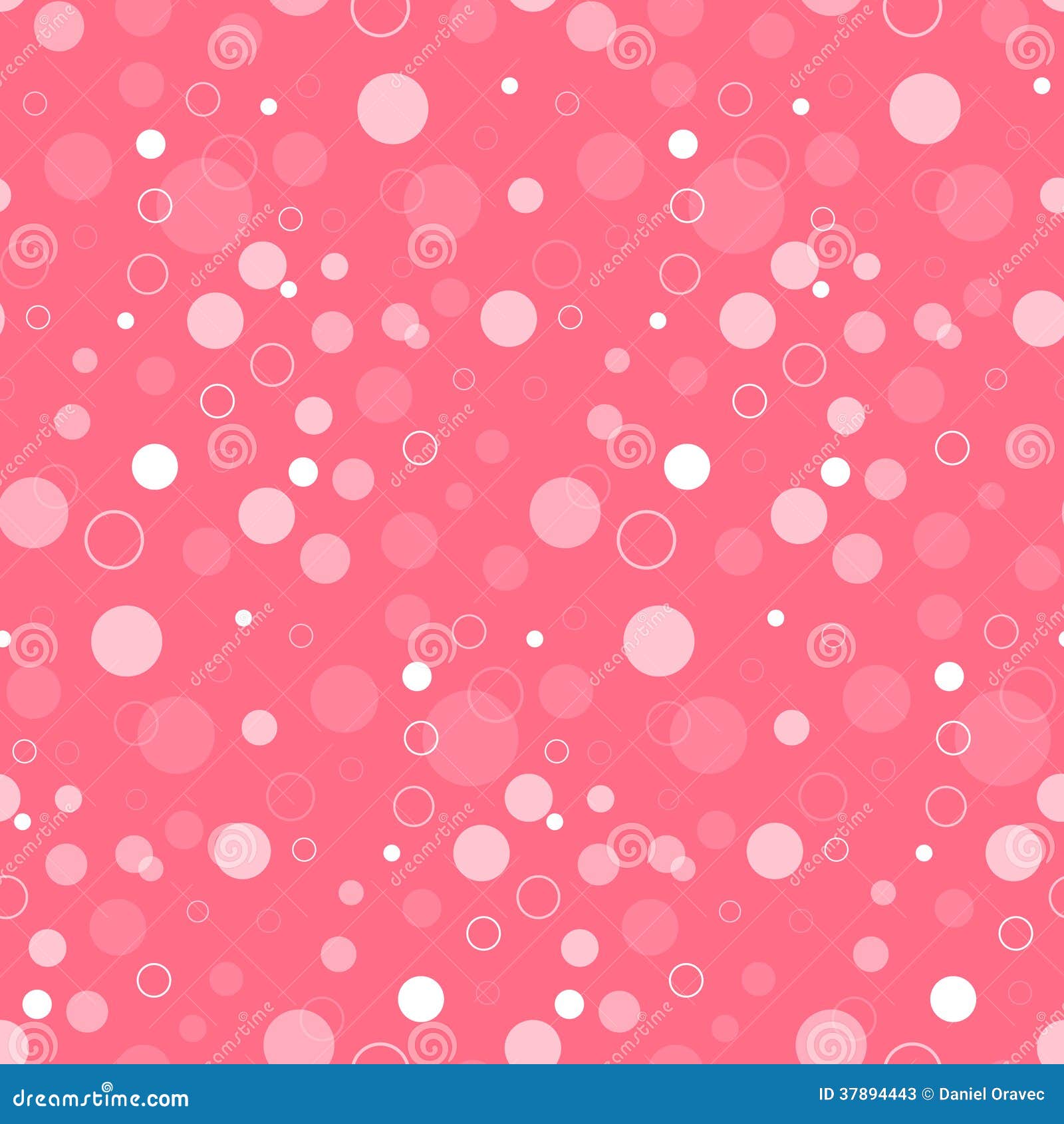 Seamless Vector Abstract Circle Pink Pattern Stock Vector ...