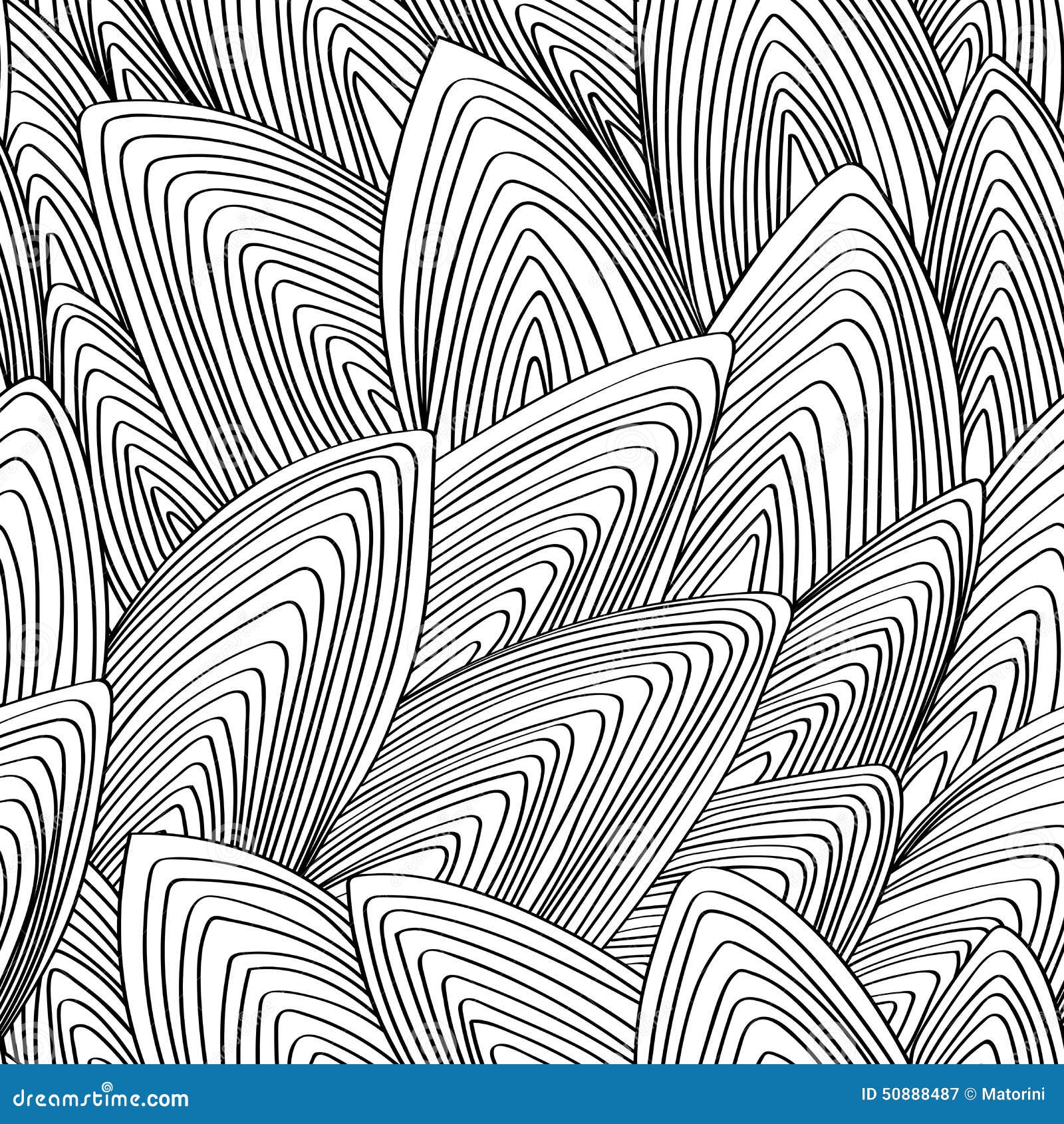 Seamless, Vector, Abstract, Contour Pattern Stock Vector - Illustration ...
