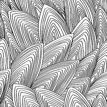 Seamless, Vector, Abstract, Contour Pattern Stock Vector - Illustration ...