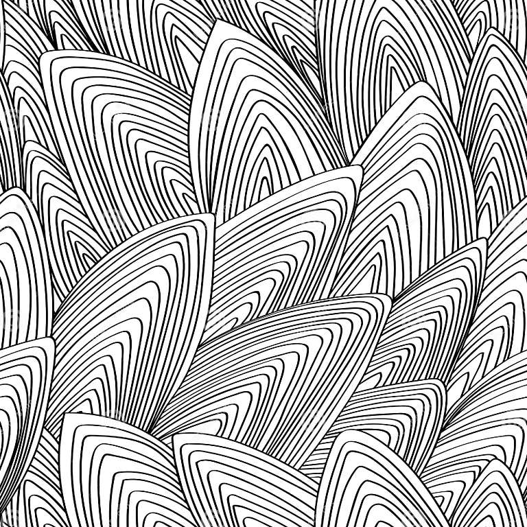 Seamless, Vector, Abstract, Contour Pattern Stock Vector - Illustration ...