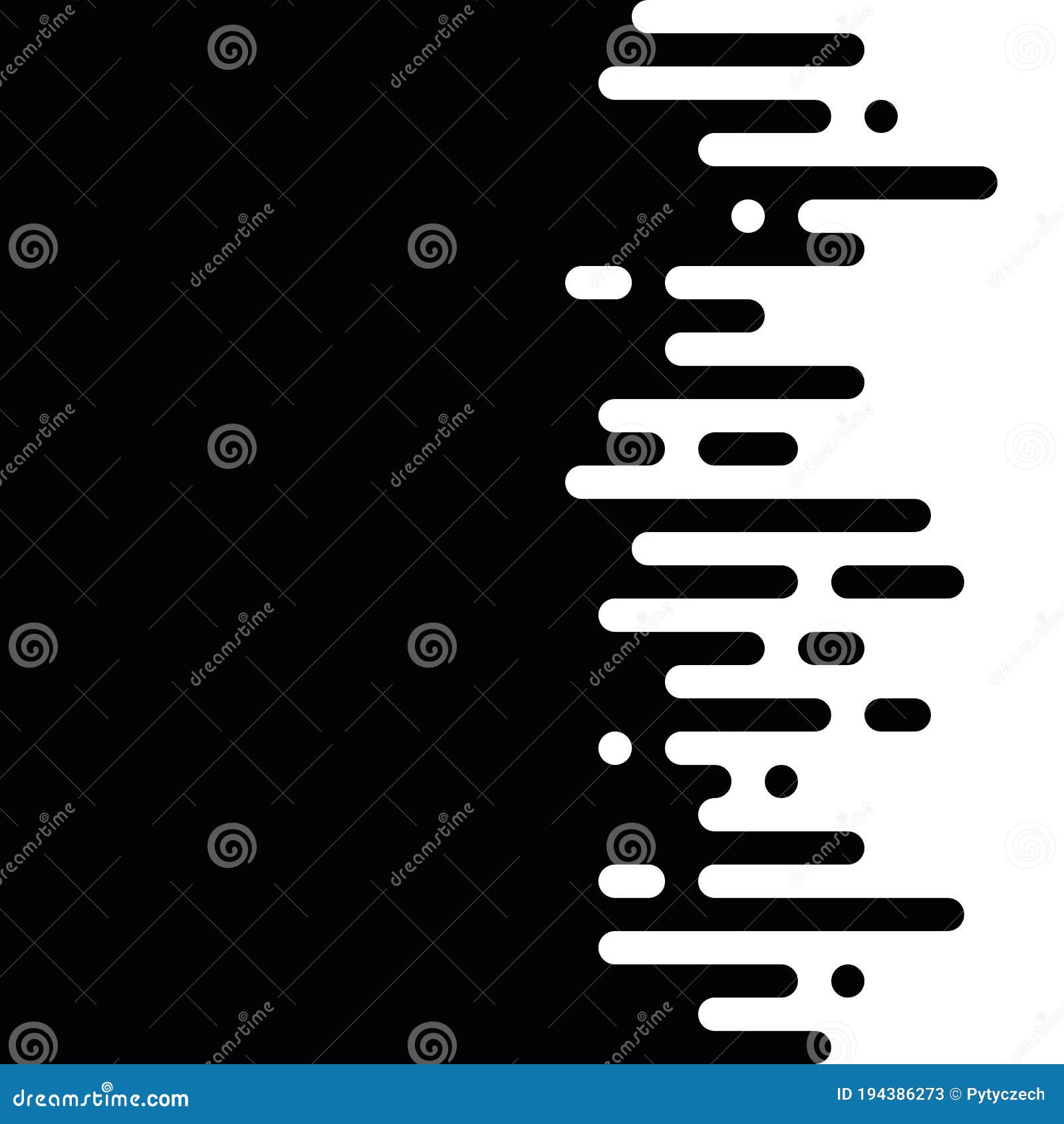 Seamless Vector Abstract Horizontal Transition of Two Colors. Rounded ...