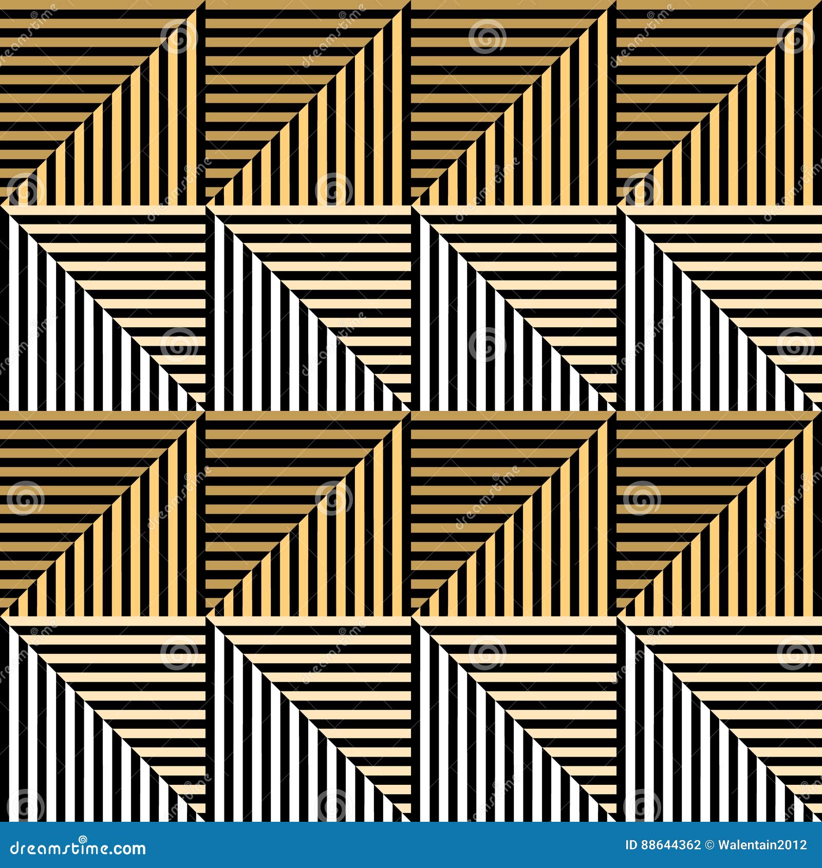 Seamless Vector Abstract Pattern. Symmetrical Geometric Repeating ...
