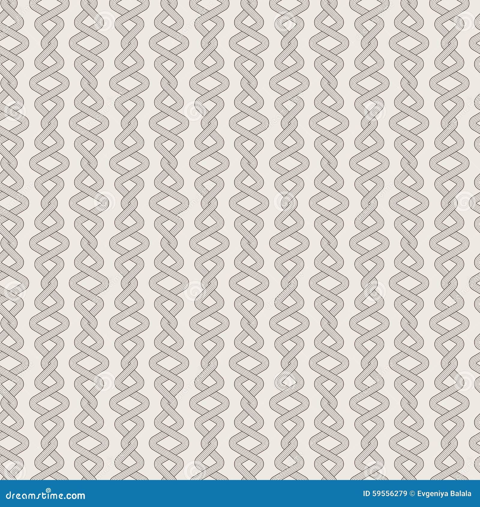 Seamless Vector Abstract Pattern of Twisted Ropes Stock Vector ...