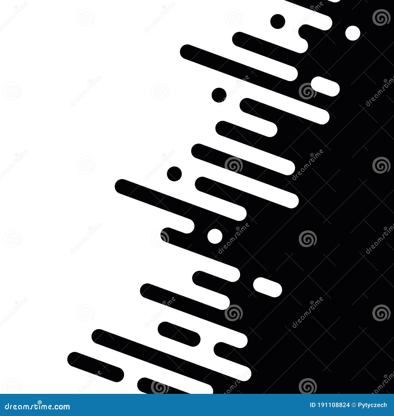 Seamless Vector Abstract Transition of Two Colors. Rounded Lines ...
