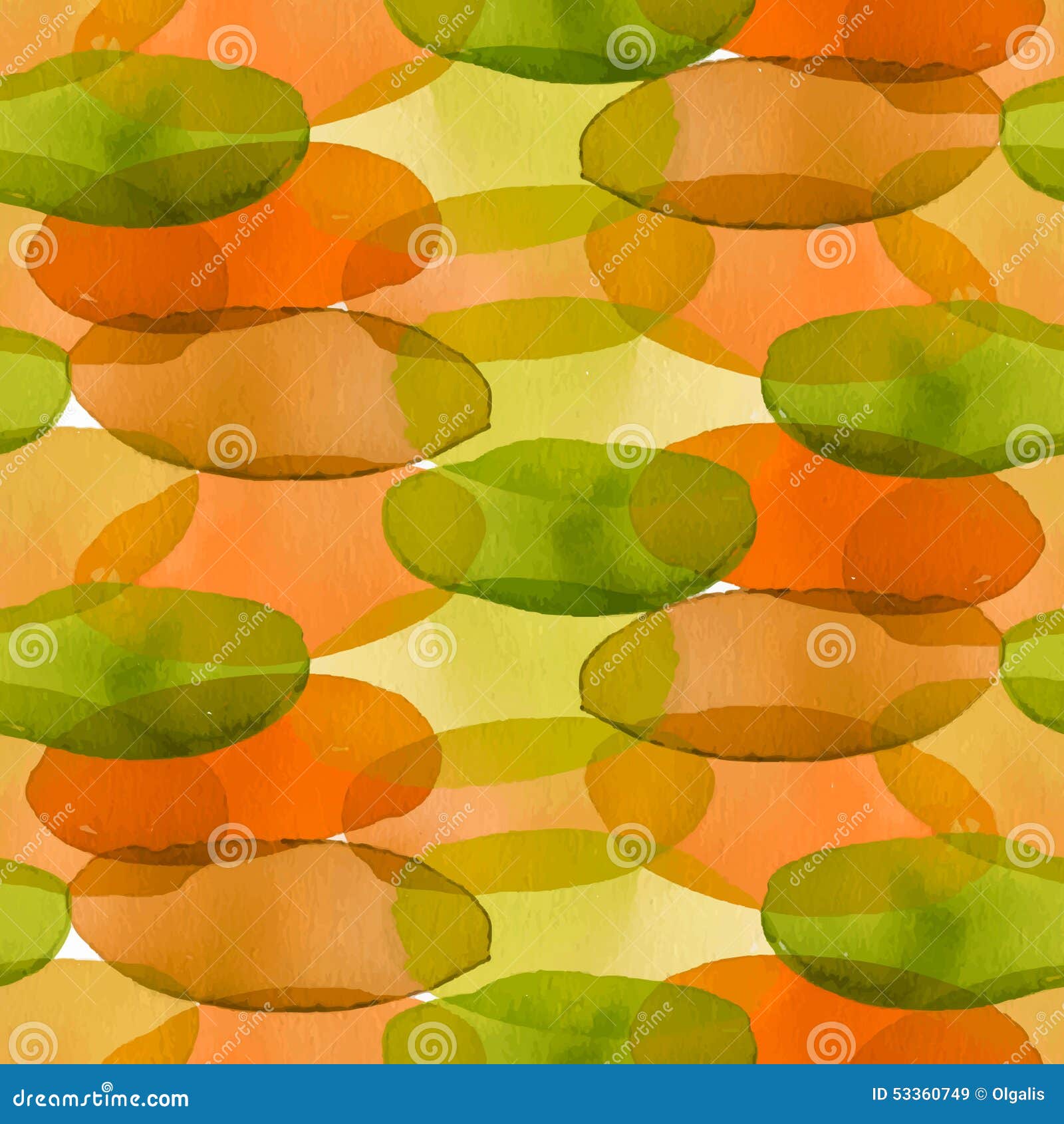 Seamless Vector Artistic Design Watercolor Stain Pattern Stock Vector ...