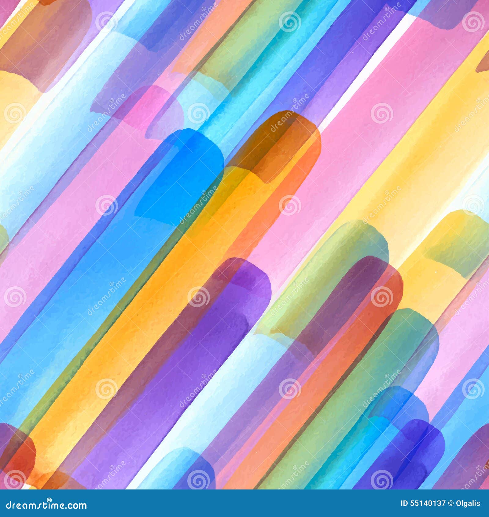 Seamless Vector Artistic Design Watercolor Stain Pattern Stock Vector ...