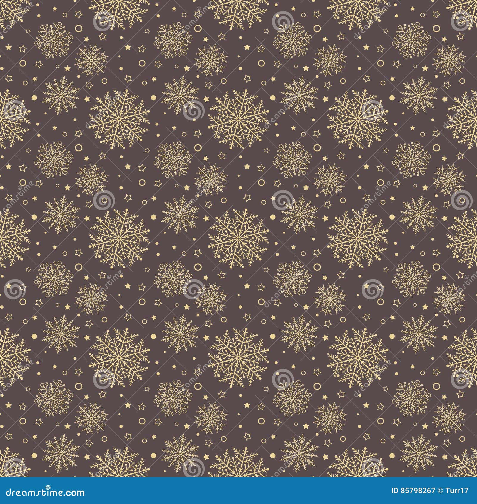 Seamless Vector Background with Snowflakes Stock Vector - Illustration ...