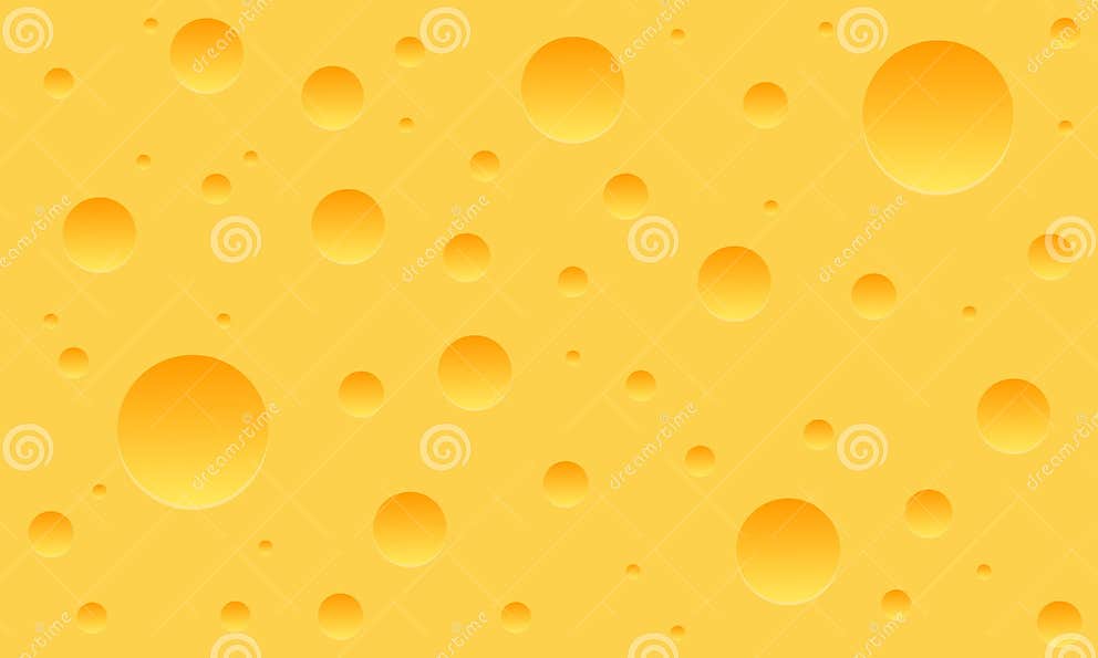 Seamless Vector Background Texture of Cheese. Cheese Pattern Stock ...