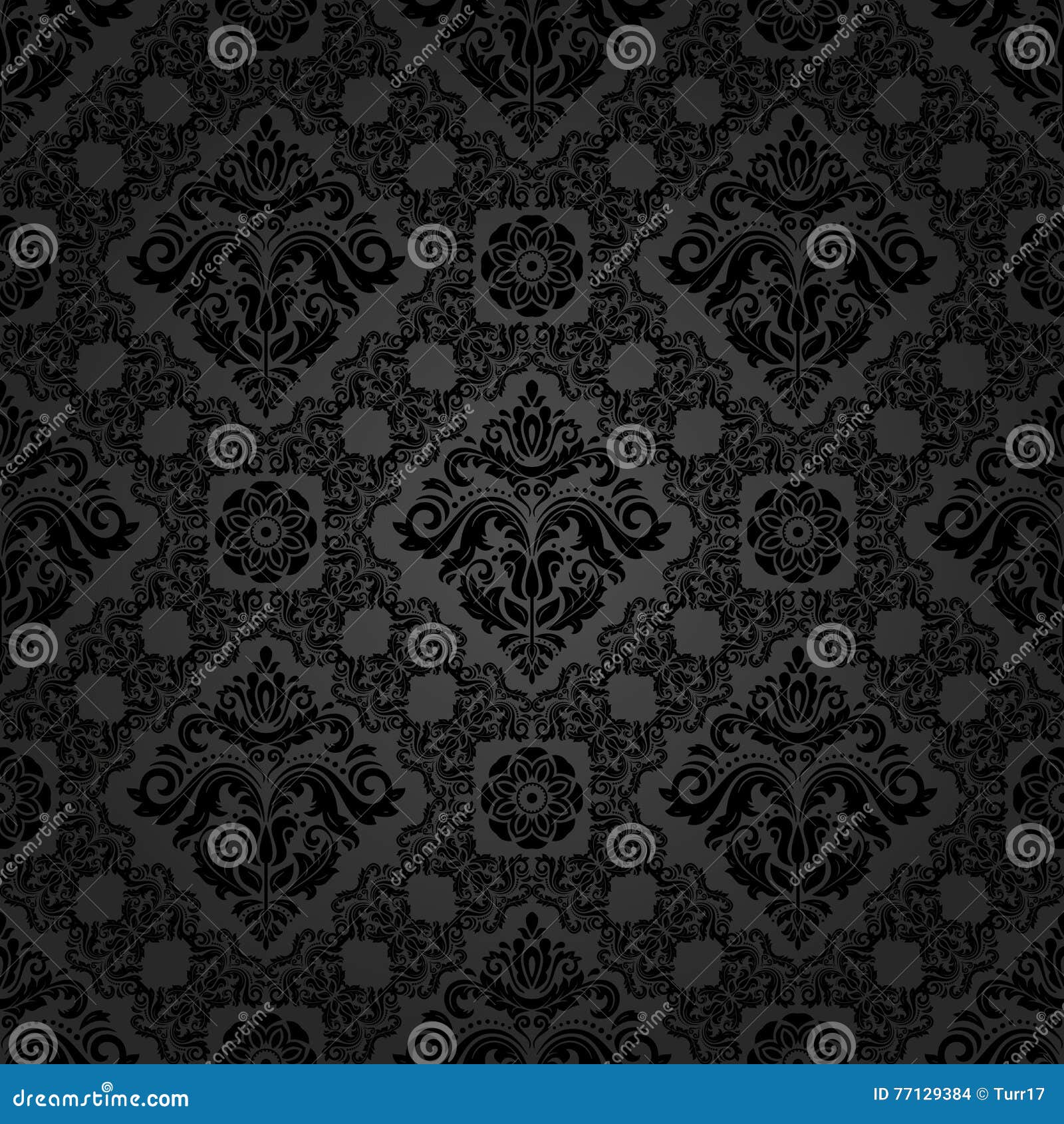 Seamless Vector Baroque Pattern Stock Vector - Illustration of classic ...