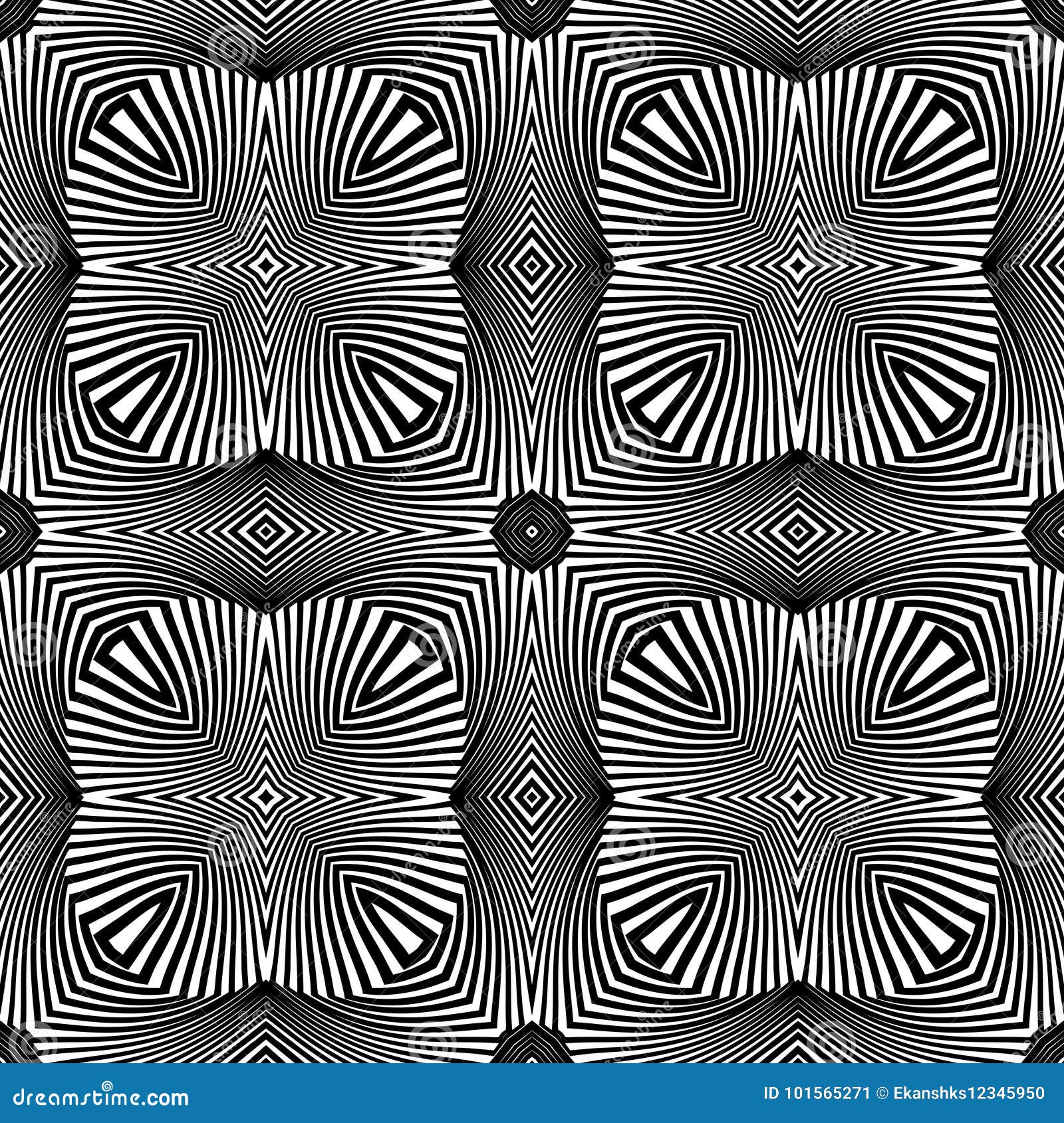 SEAMLESS VECTOR BLACK and WHITE LINES PATTERN DESIGN Stock Vector ...