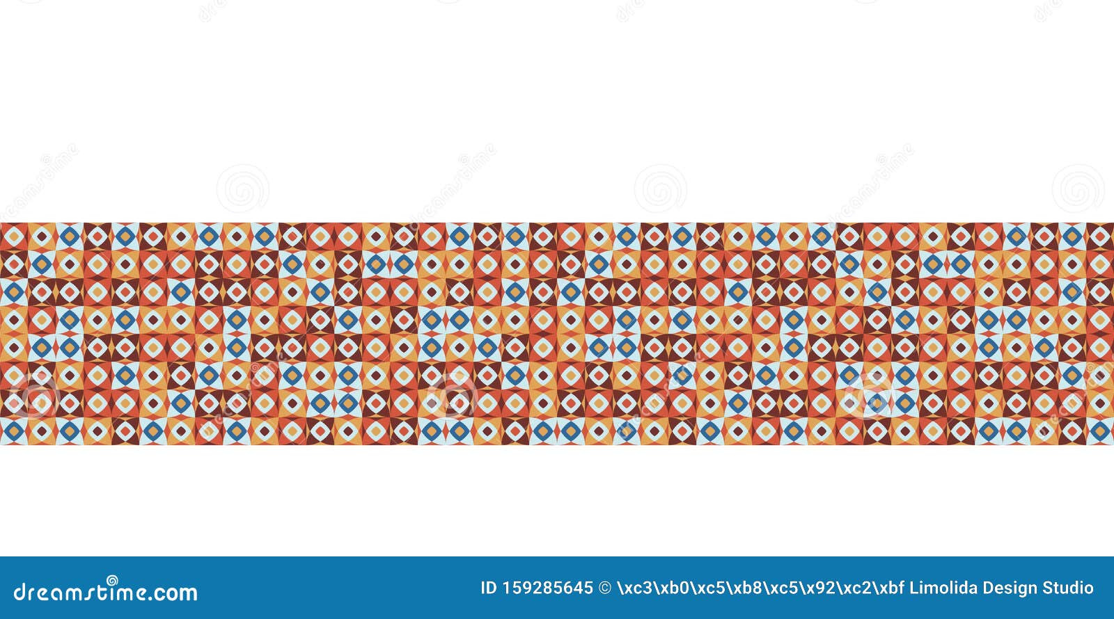 Seamless Vector Border Dot Grid Pattern. Hand Drawn Square Retro ...