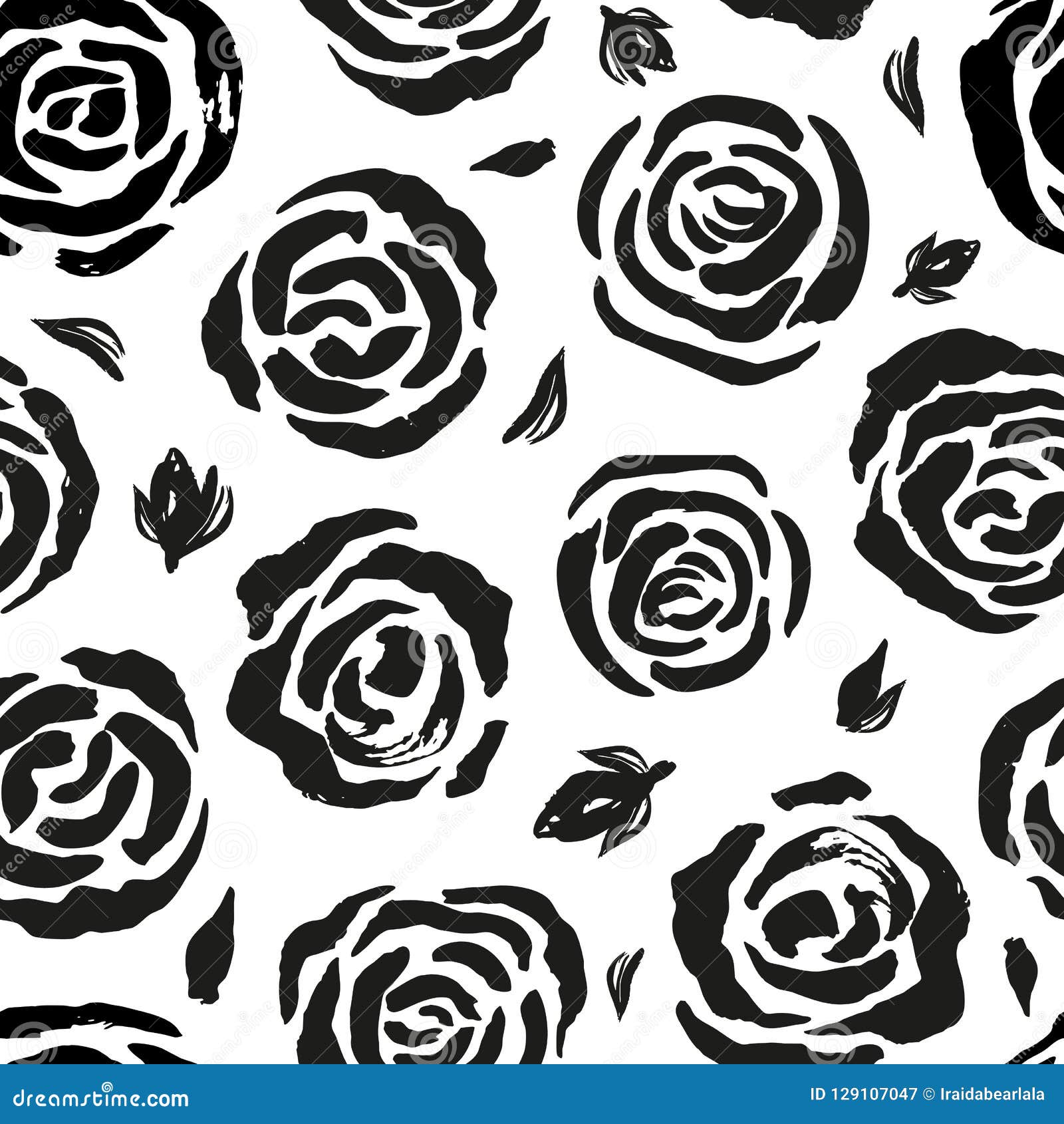 Seamless Vector Brush Stroke Pattern. Stock Vector - Illustration of ...