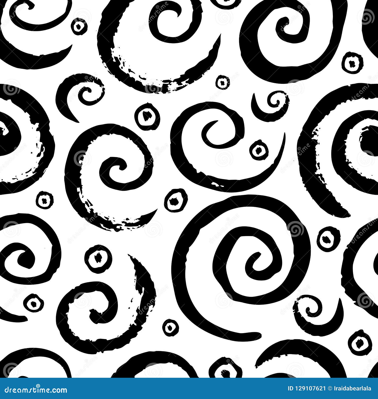 Seamless Vector Brush Stroke Pattern. Stock Vector - Illustration of ...