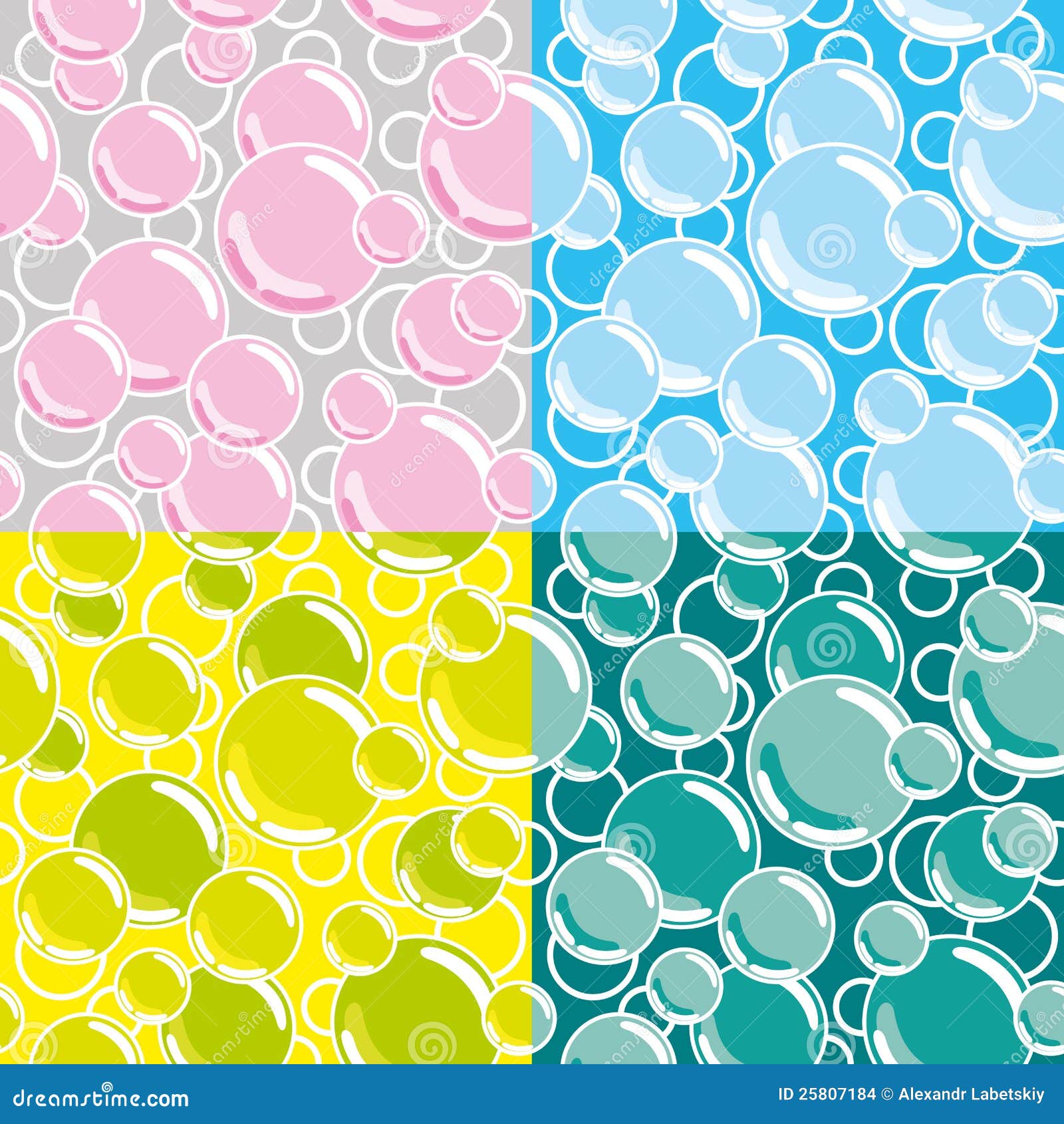 Seamless vector bubbles stock vector. Illustration of glass - 25807184