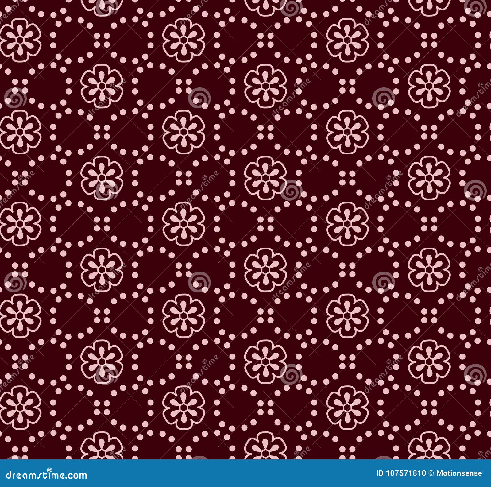 Burgundy Flower Pattern Seamless Stock Illustrations – 5,278 Burgundy ...