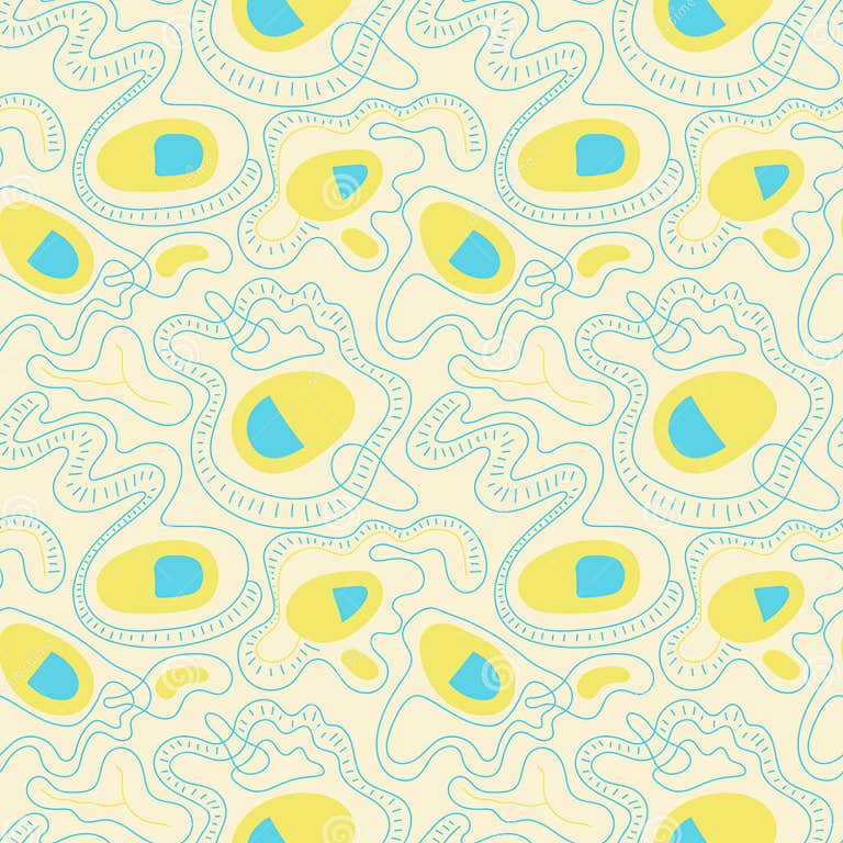 Seamless Vector Colorful Hippy Pattern. Unique Arts Stock Illustration ...