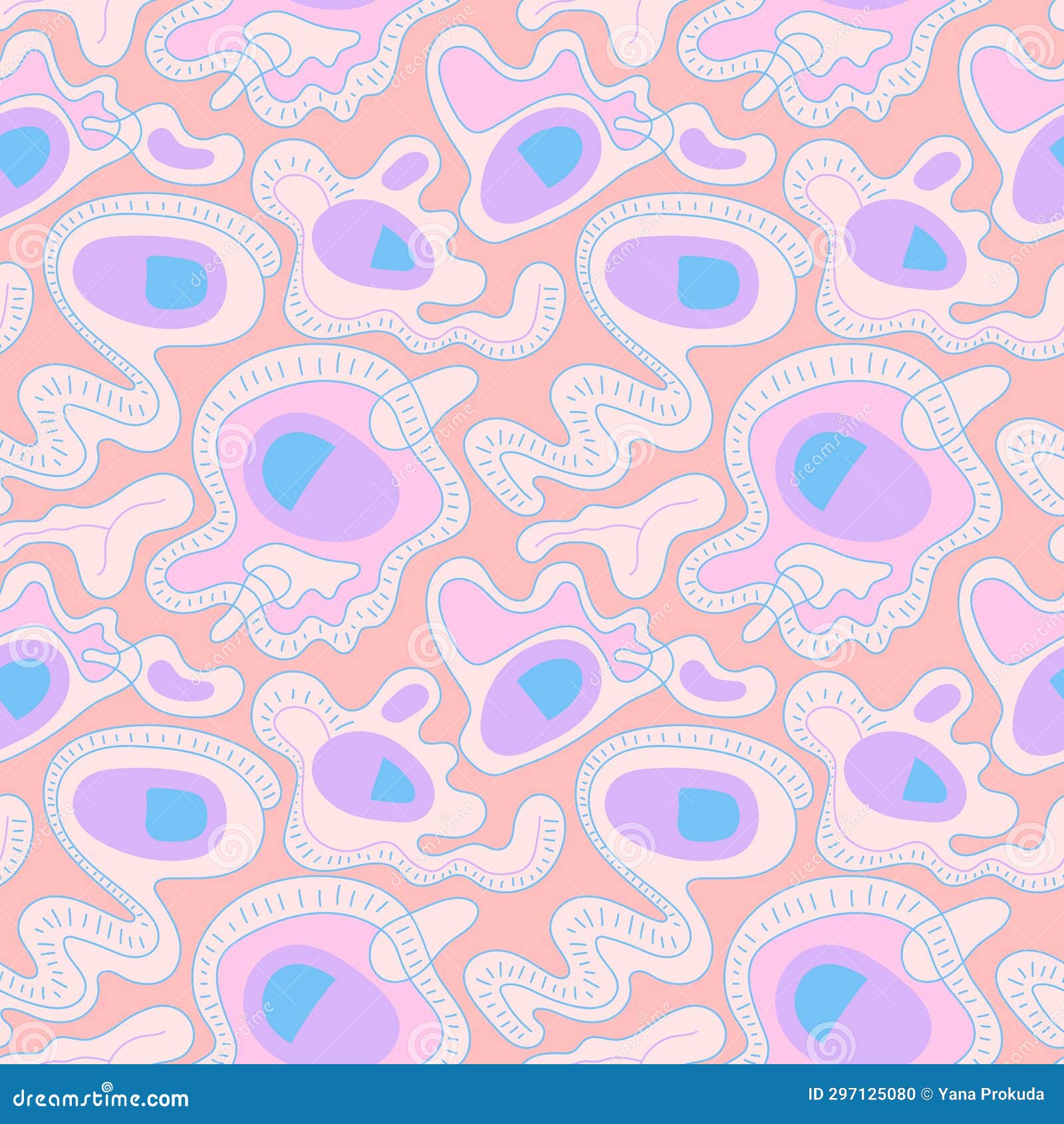 Seamless Vector Colorful Hippy Pattern. Unique Arts Stock Vector ...