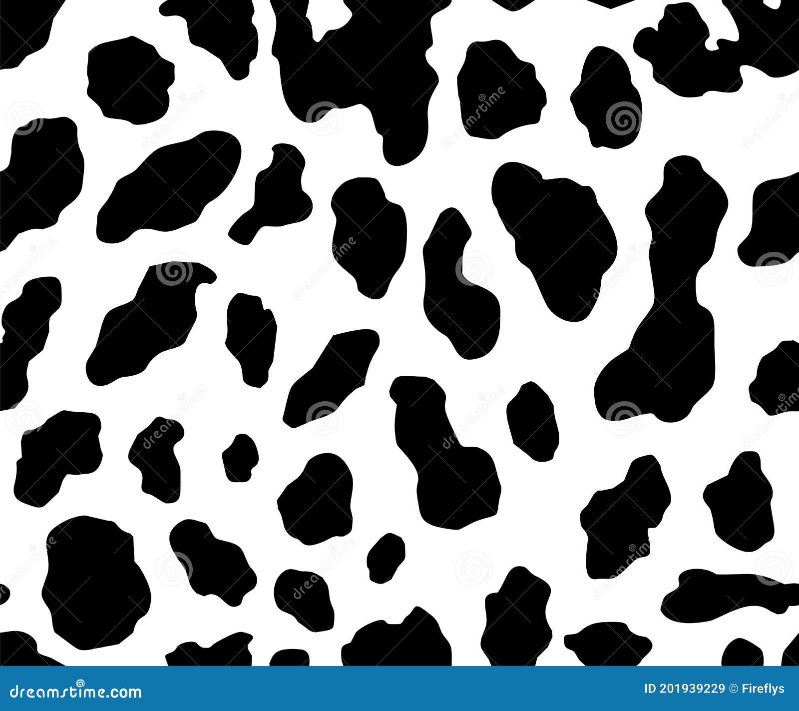 Seamless vector cow print stock vector. Illustration of ornate - 201939229